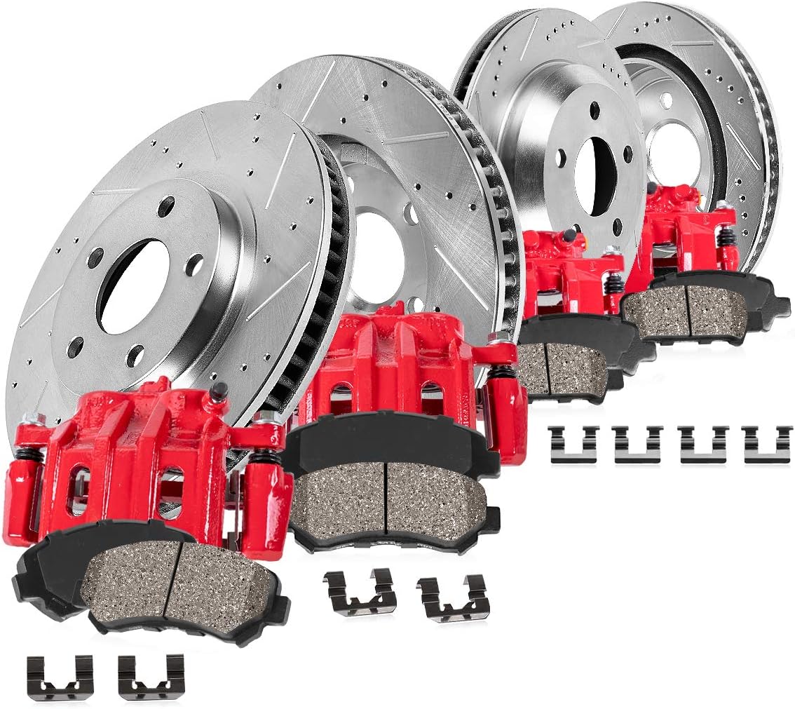 Amazon.com: Callahan Brake Parts CCK01698 FRONT + REAR OE [4] Calipers ...