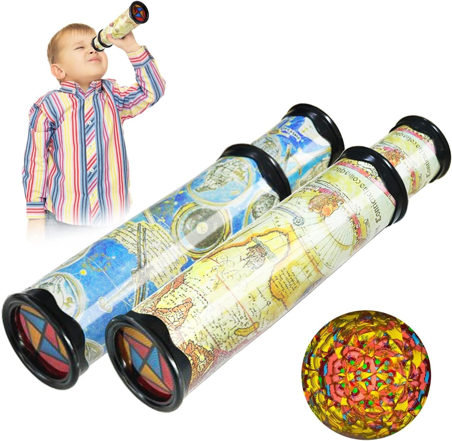 6 PCS Kaleidoscope Novelty Toy(7.48in*1.69in), Classic Kaleidoscope Toy ...