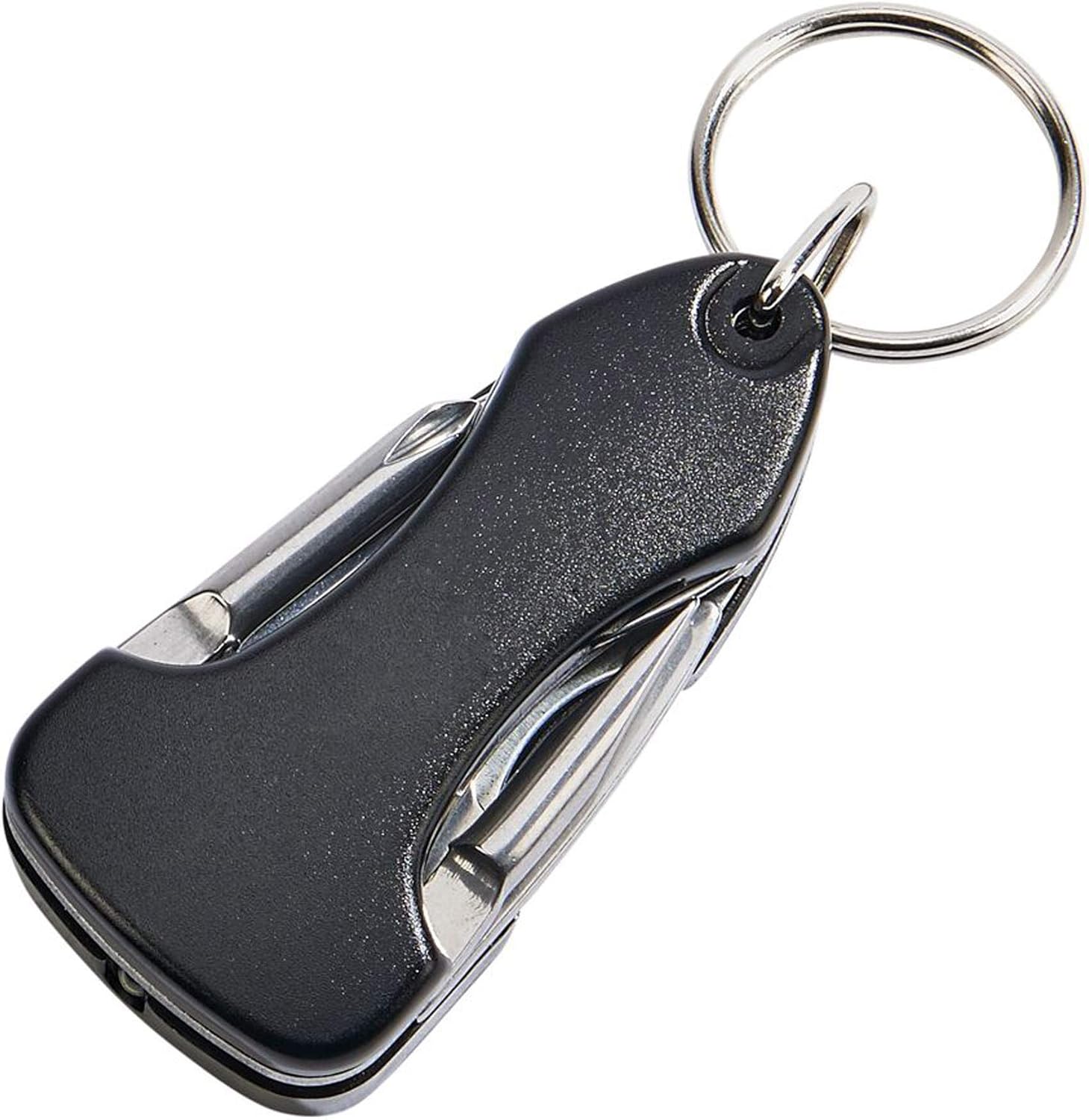 Amazon.com: Creative Gifts Key Chain with Multi Tools in Black : Tools ...