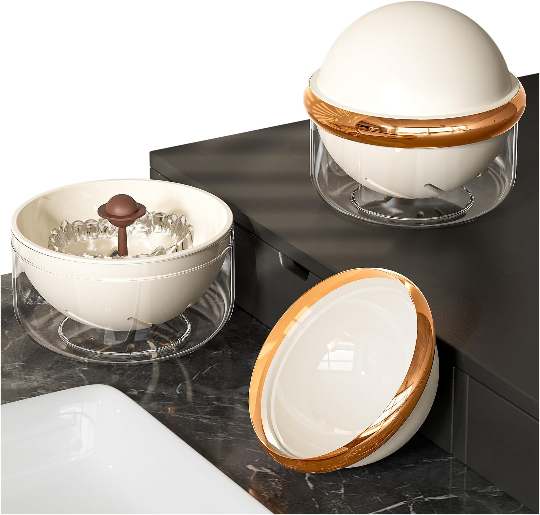 Amazon.com : Denture Case, Denture Bath Cup with Brush, Denture ...