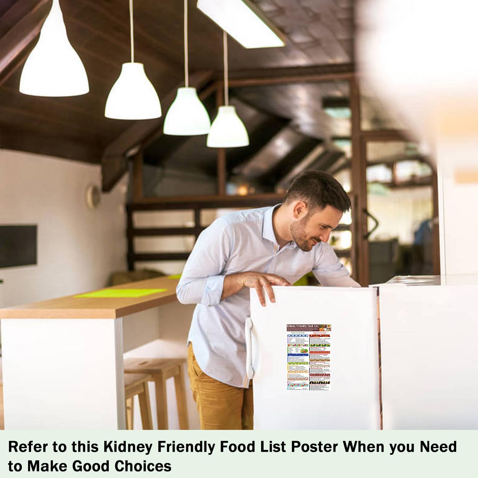 Snapklik.com : Magnetic Kidney Friendly Food List Poster,Kidney ...