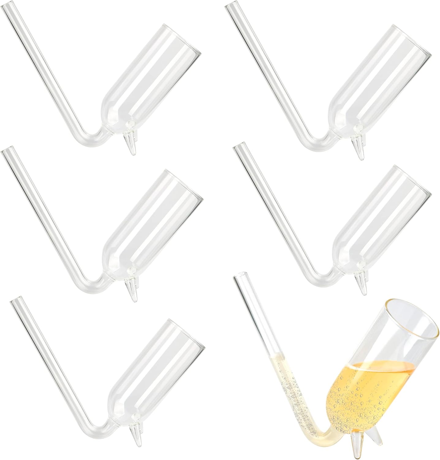 Amazon.com | G Francis Champagne Shooter Glass Flute Set - 6 Pack with ...