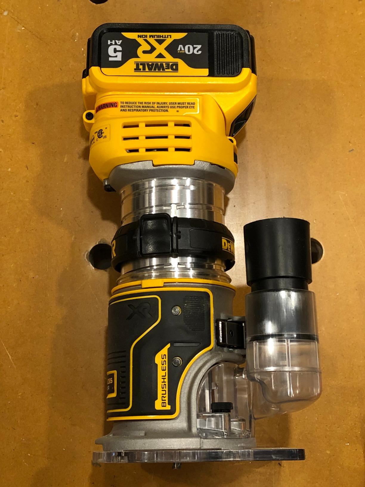 DEWALT Router Dust Collection Adapter for Fixed Base Routers (DNP615 ...