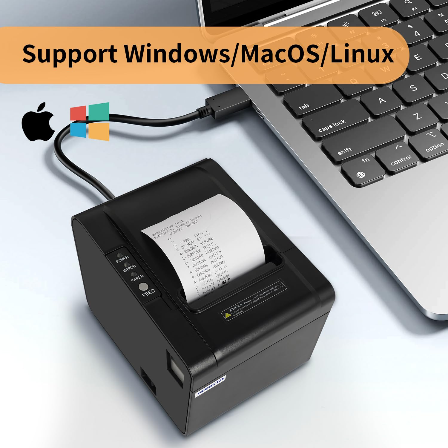 Snapklik.com : Rongta POS Receipt Printer, 80mm Thermal Printer, ESC/POS, Restaurant Kitchen Printer