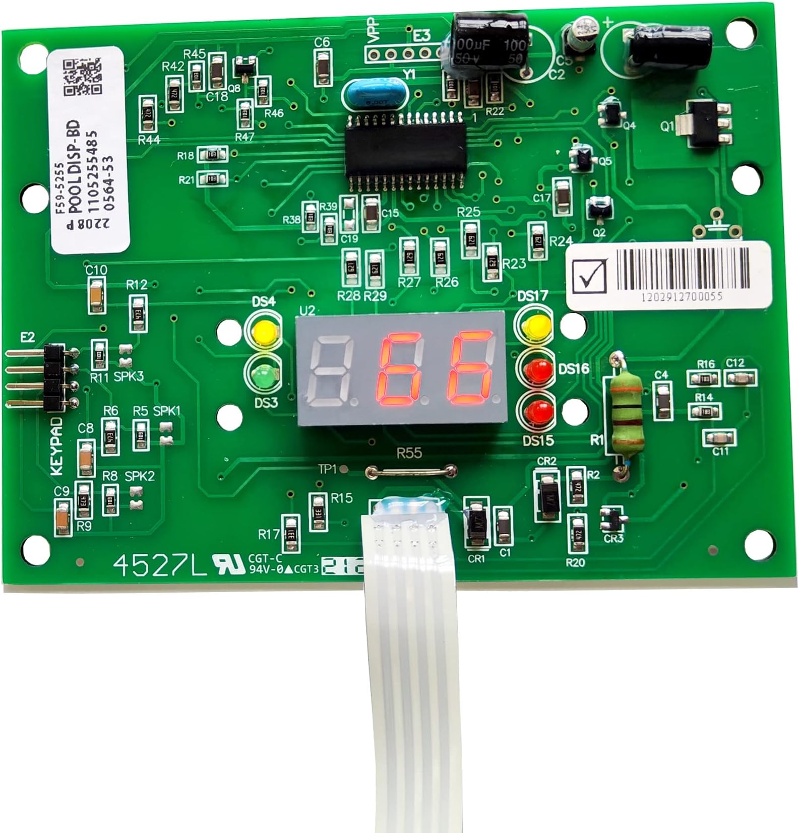 Amazon.com : IDXL2DB1930 Display Board, Replacement for Hayward Heater ...