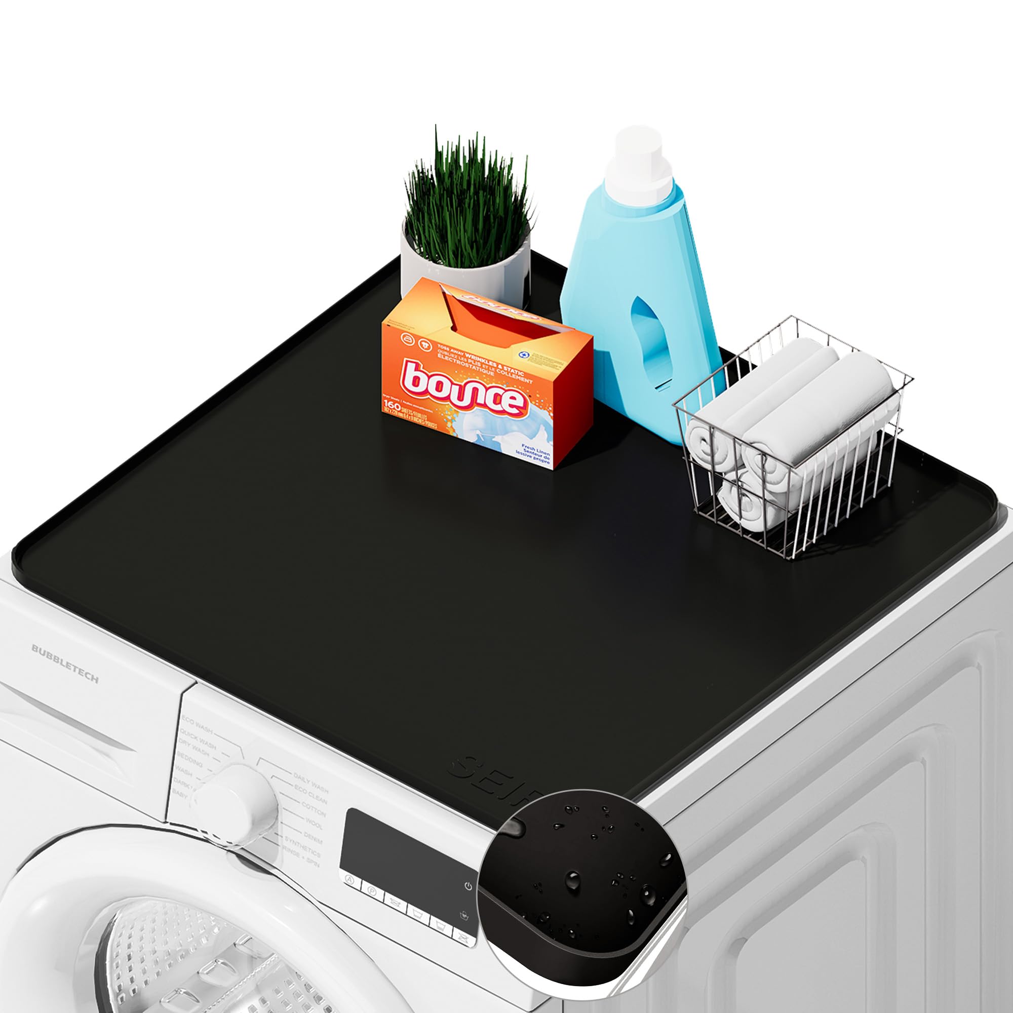 Amazon.com: Washer and Dryer Covers for the Top, Silicone Dryer Top ...