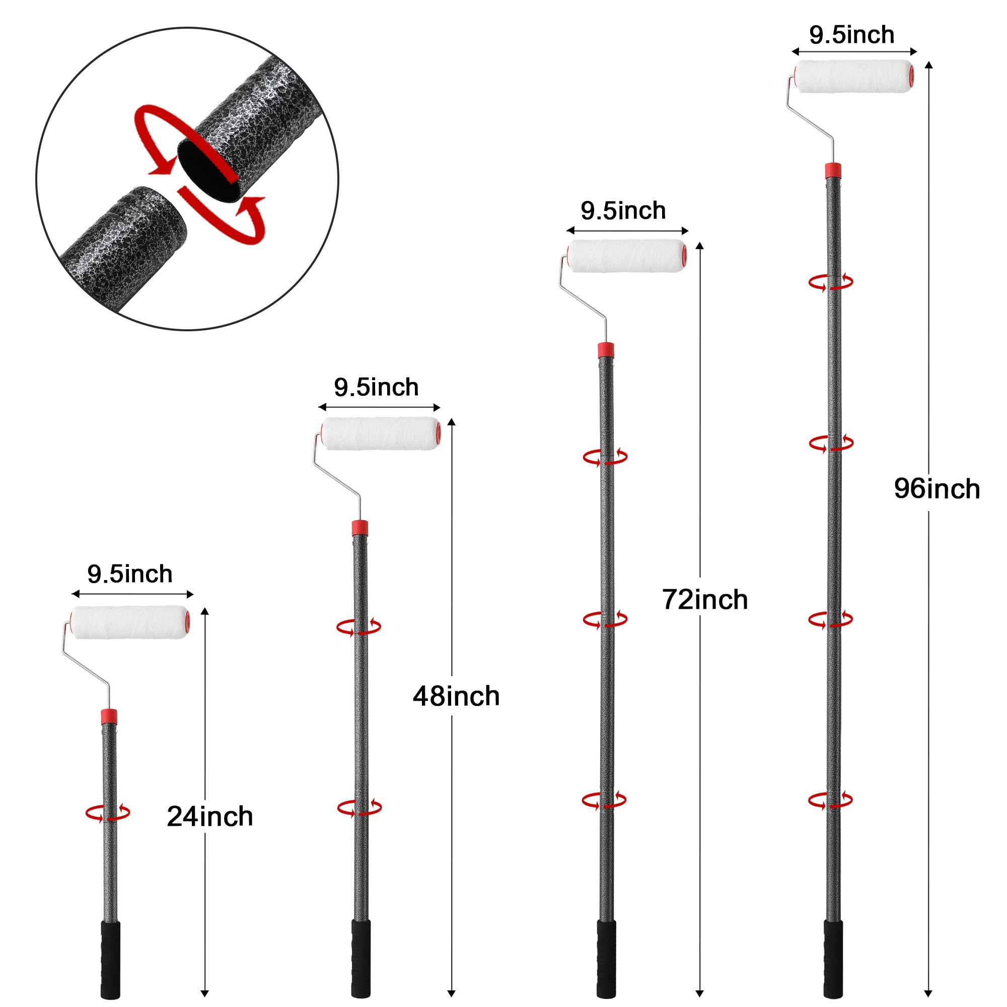 Snapklik.com : Paint Roller,8ft Paint Roller Kit
