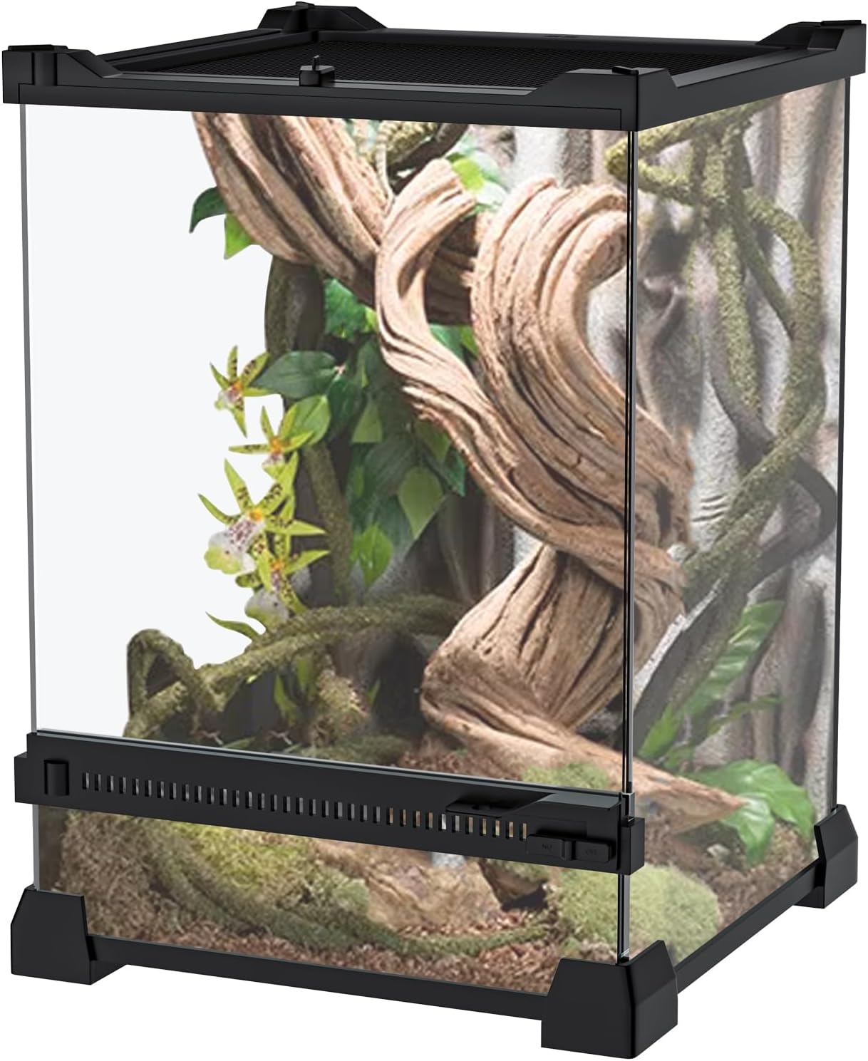 Amazon.com : Lurmmue Reptile Terrarium, 8"x8"x12" Glass Enclosure Tank ...