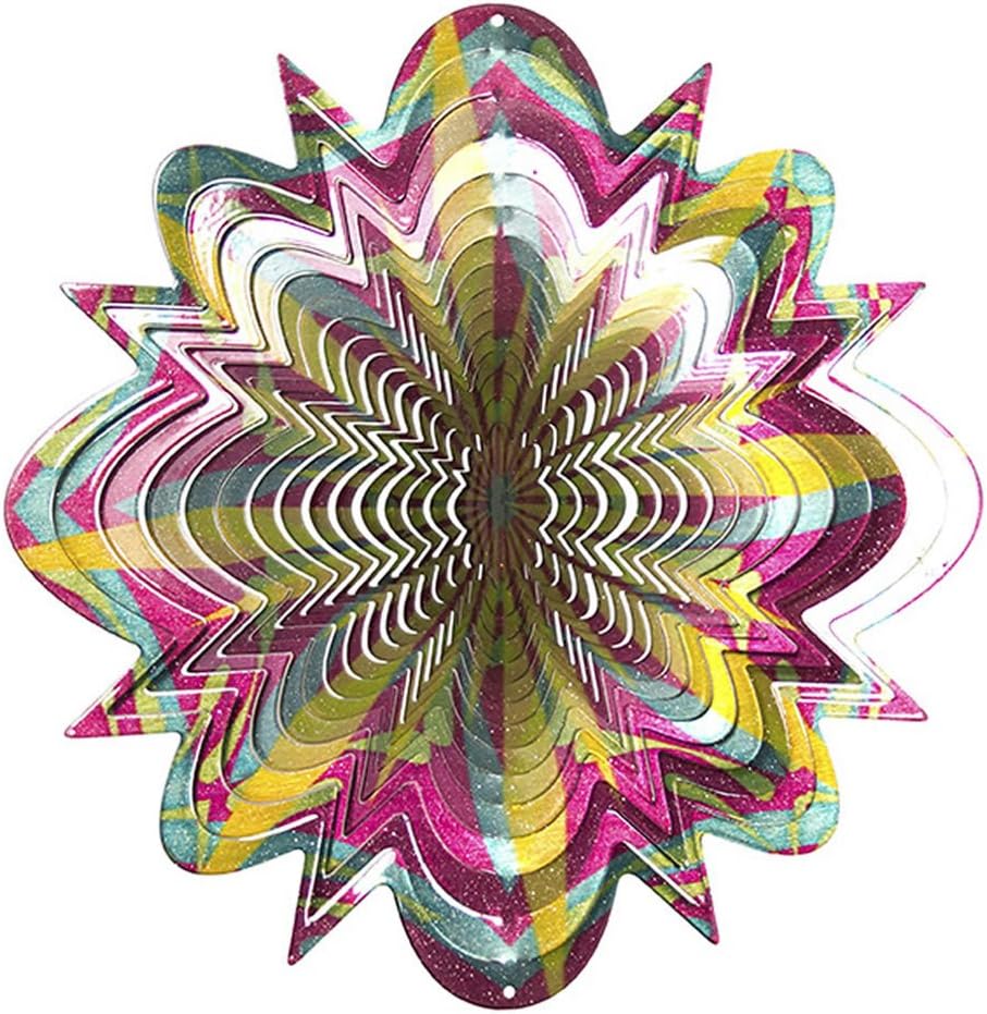 Amazon.com: Iron Stop Designer Cosmic Splash Wind Spinner : Patio, Lawn ...