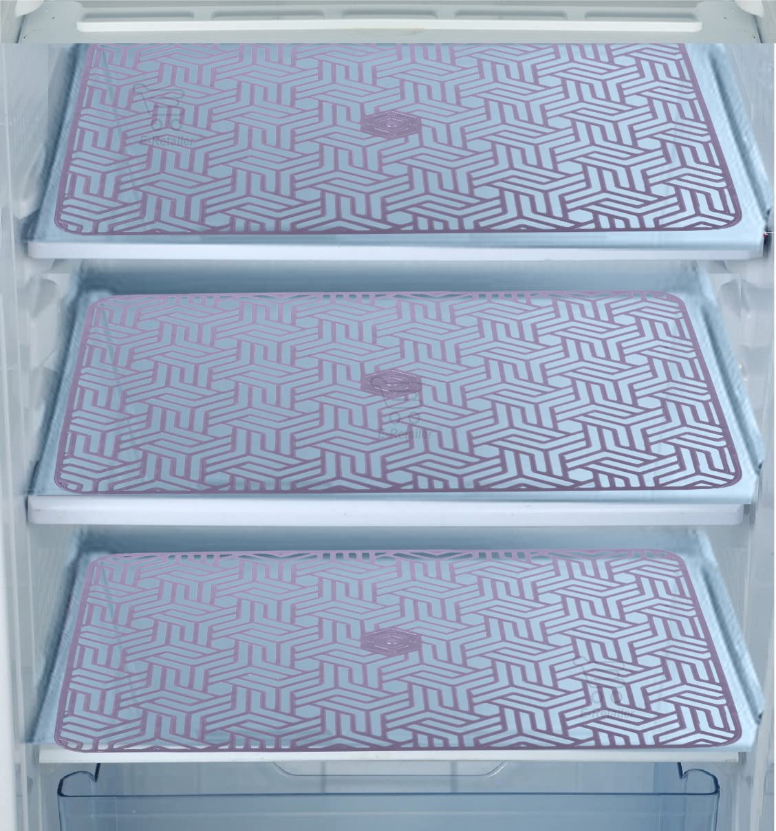 E-Retailer® Waterproof PVC Refrigerator Drawer Mats/Multipurpose Mats ...