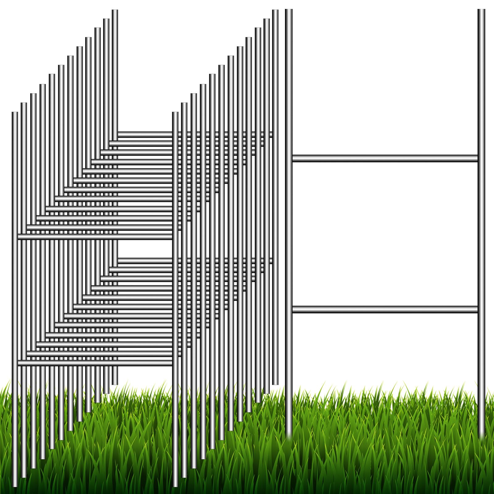 Amazon.com : 15 Pack Heavy Duty H-Stakes for Yard Signs, Steel Yard ...