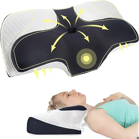 Amazon.com: SLIFFI - Cervical Memory Foam Pillow - Neck Pillow for Neck ...