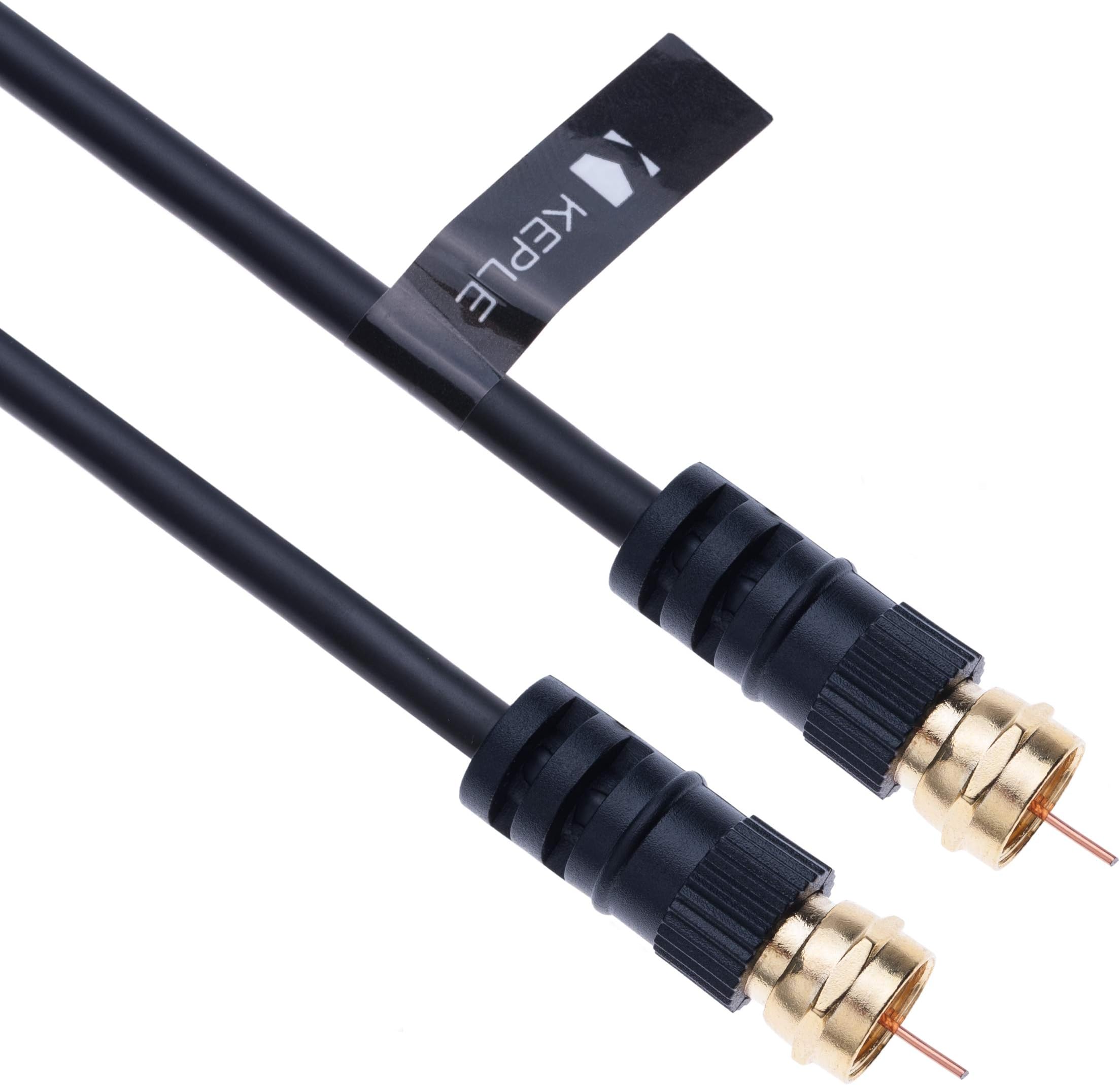 Amazon.com: Coaxial Aerial Cable with Male F-F Pin Connectors for TV ...