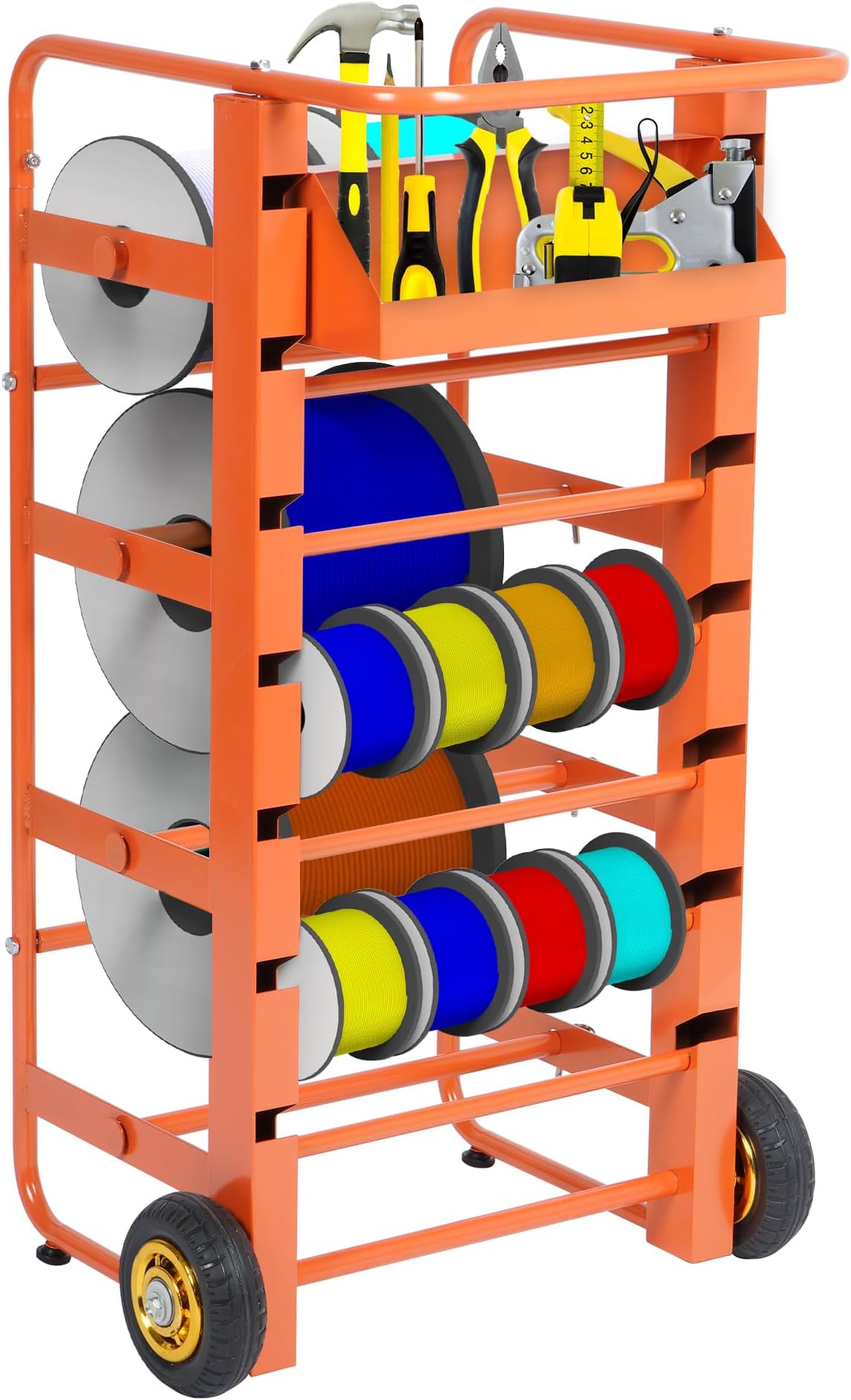 Amazon.com: ikare Wire Spool Rack, Cable Caddy Heavy Duty Multi-Spool ...