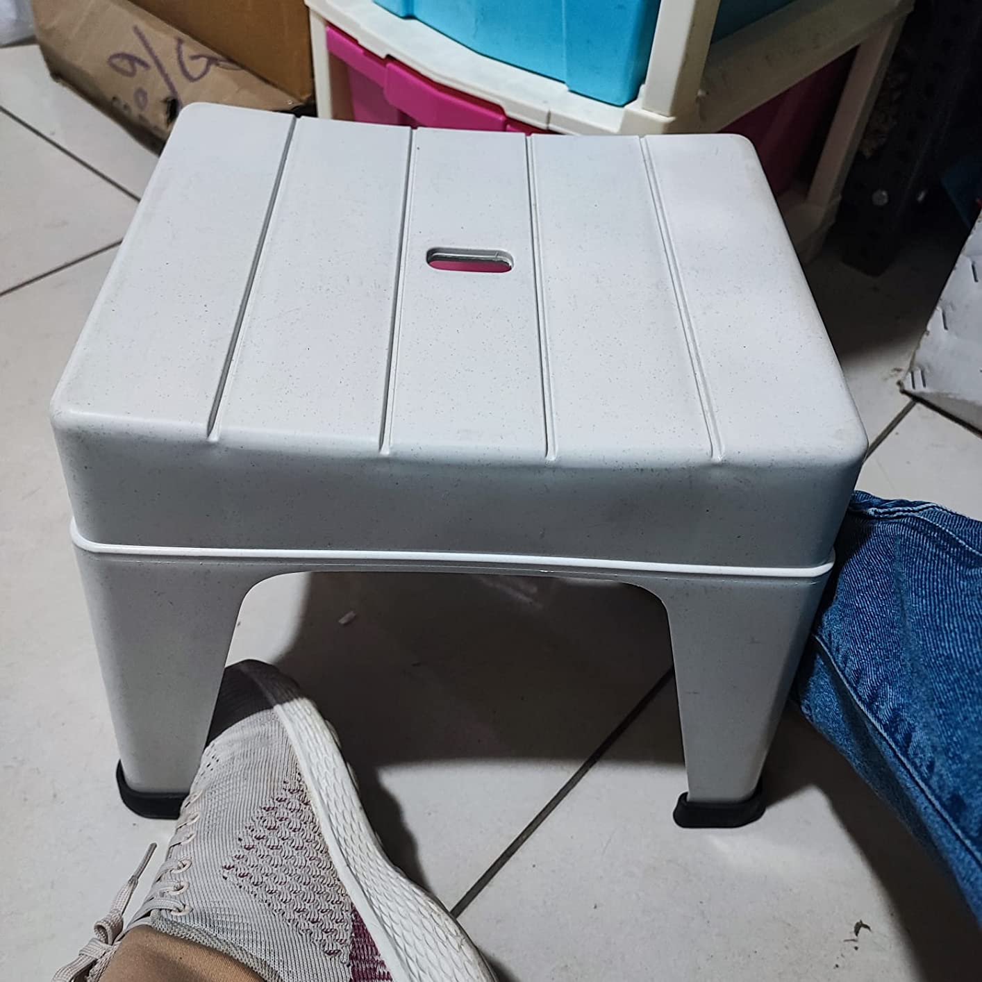 Polaris fox Heavy Duty Anti Skid Strong Plastic Stool for Bathroom ...