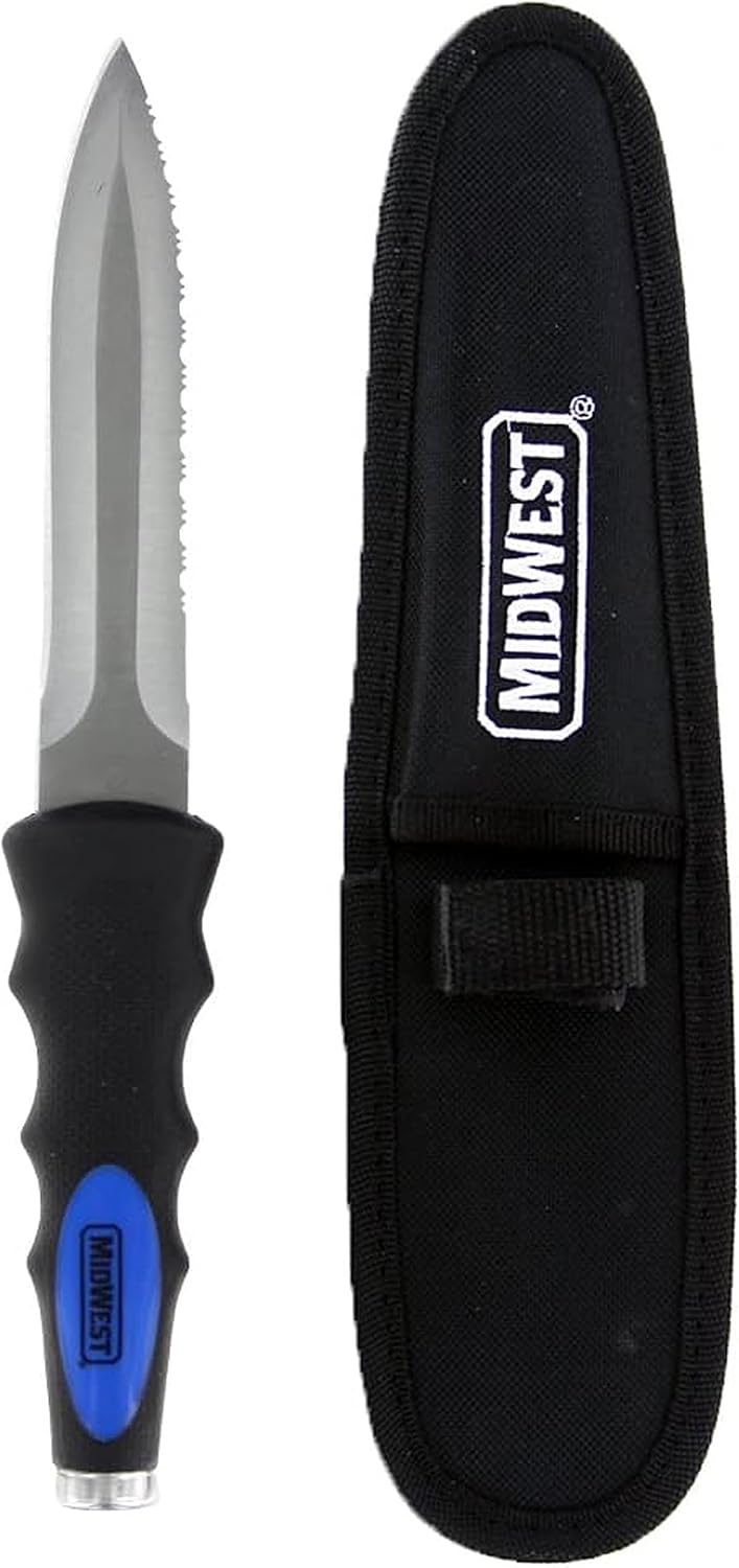 Amazon.com: MIDWEST Flex Duct Knife - 5" Blade with Rubberized Handle & Nylon Sheath - MWT-FDK02 ...