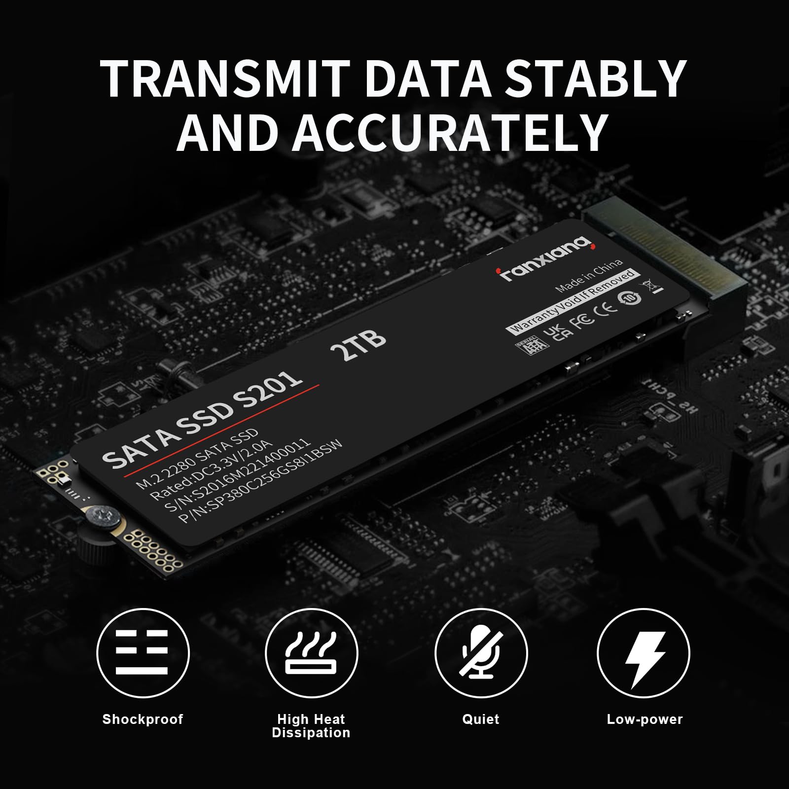 Snapklik.com : Fanxiang S201 2TB M2 SSD 2280 SATA III 6Gb/s Internal Solid State Drive, SLC ...