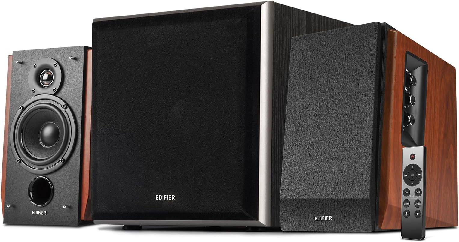 Amazon.com: Edifier R1700BTs Active Bluetooth Bookshelf Speakers with ...