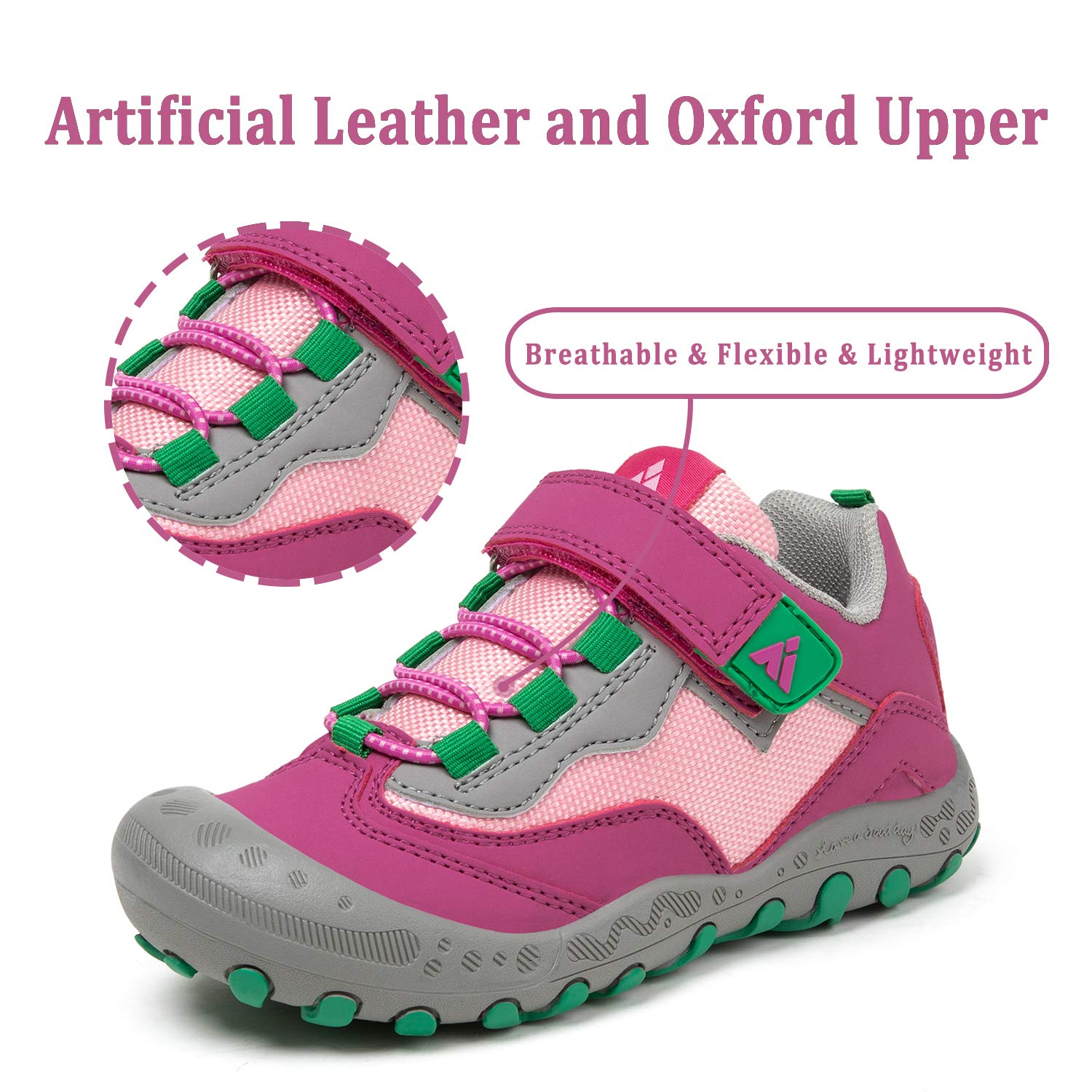 Snapklik.com : Boys Girls Hiking Shoes Kids Anti Collision Hiking Boots ...