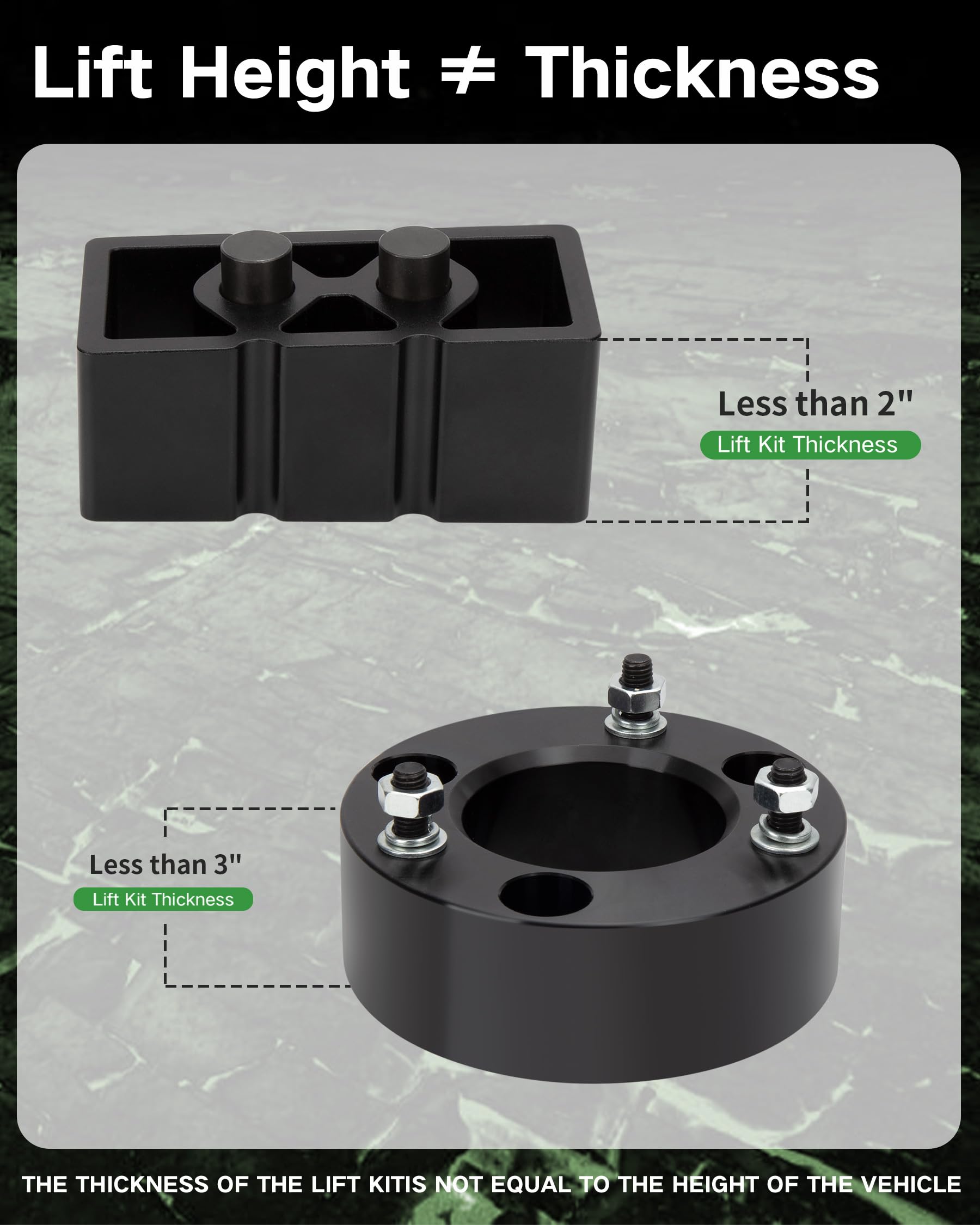 Snapklik.com : Glorider 3 Front And 2 Rear F150 Lift Kit, 3 Inch Front ...