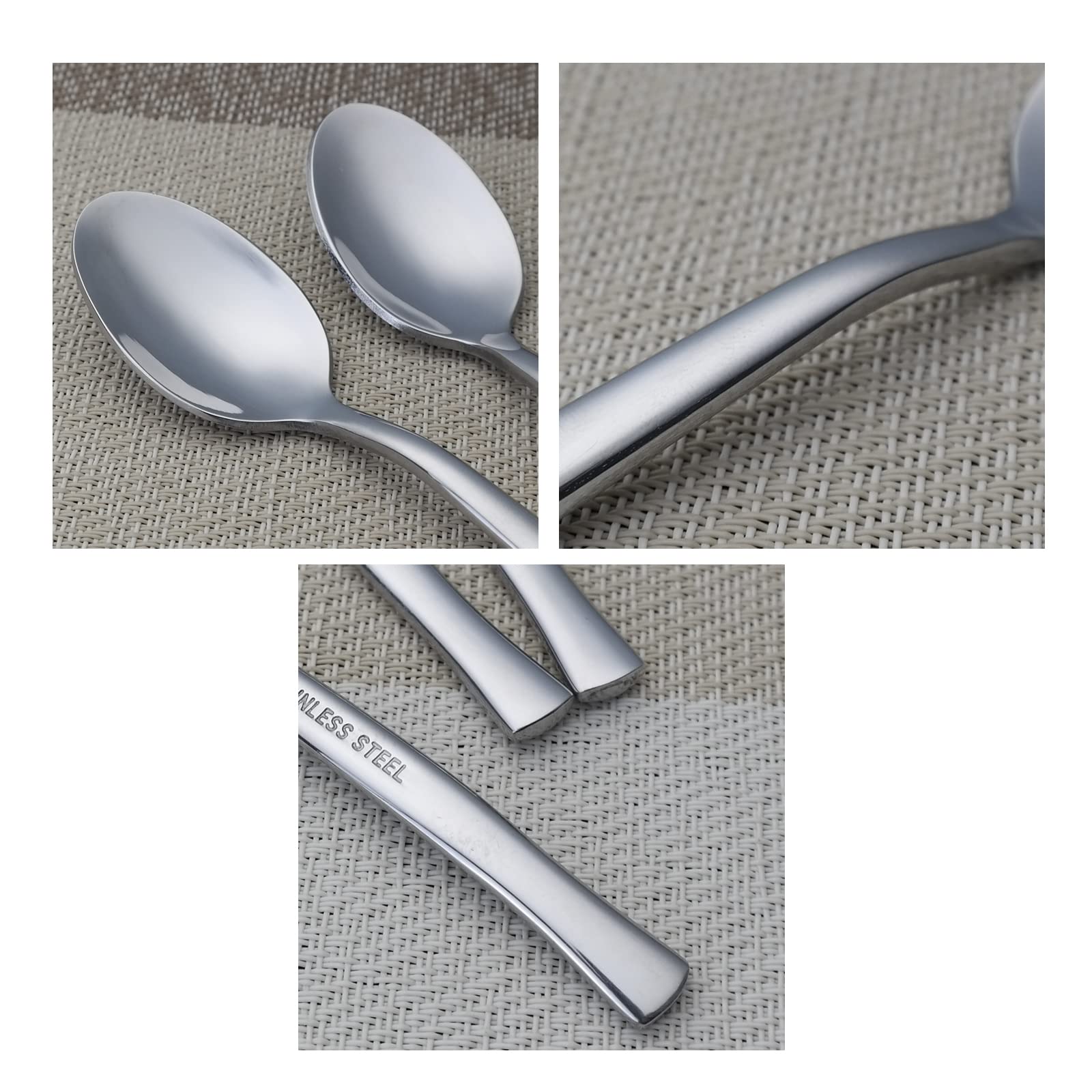 6.02 Inch Tea Spoons 12 Piece Stainless Steel Tea - 6.02 Inch Modern ...