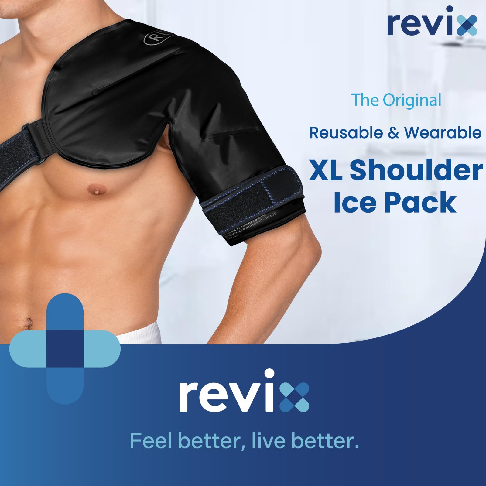 Snapklik.com : XL Shoulder Ice Pack Rotator Cuff Cold Therapy, Reusable ...