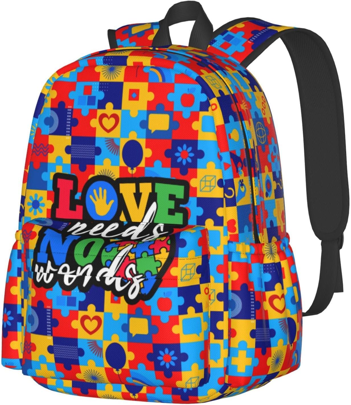 Amazon.com | Autism Awareness Backpack School Bag Lightweight Bookbag ...