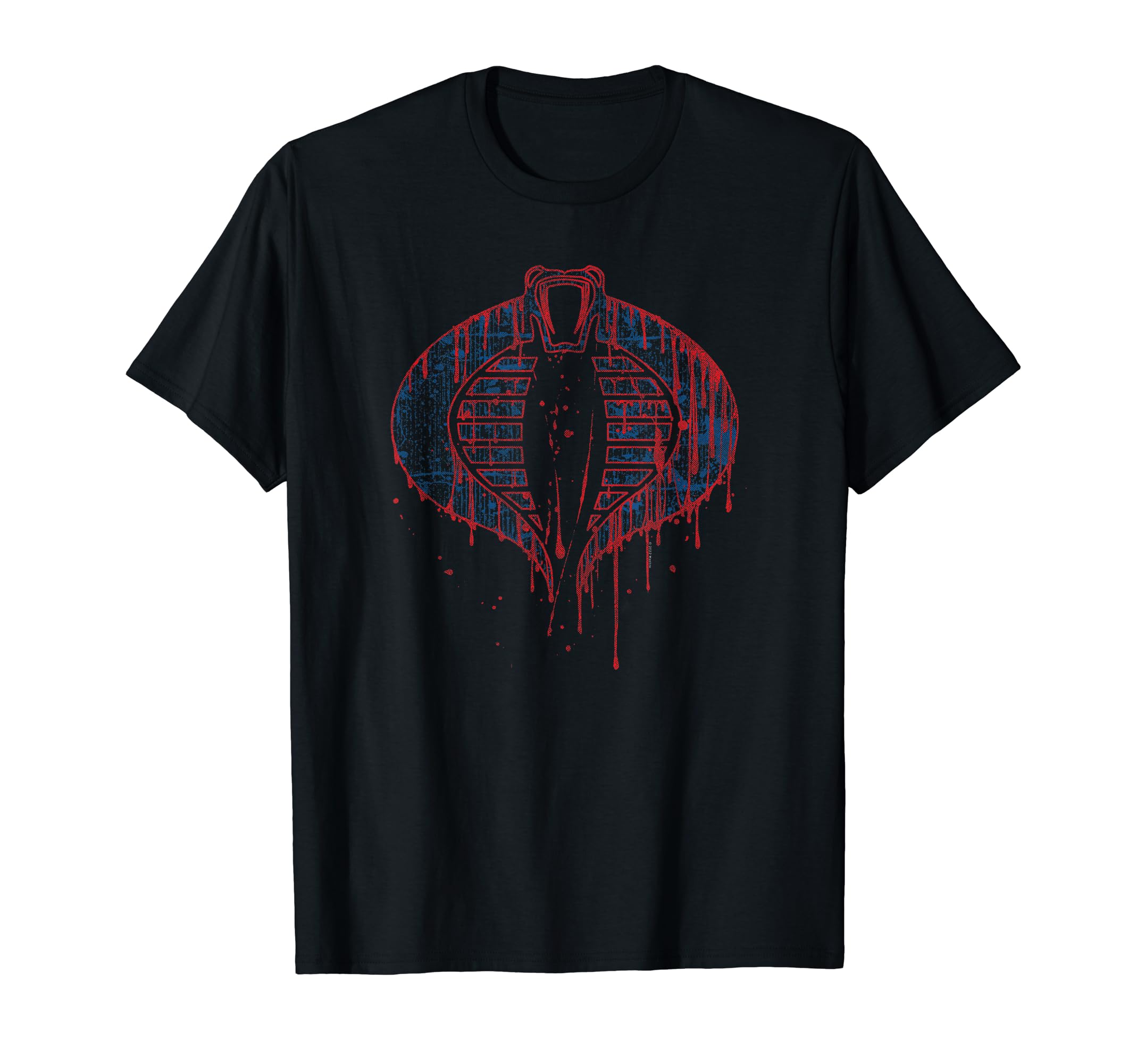 Amazon.com: G.I. Joe A Real American Hero Cobra Outline Dripping Logo T ...