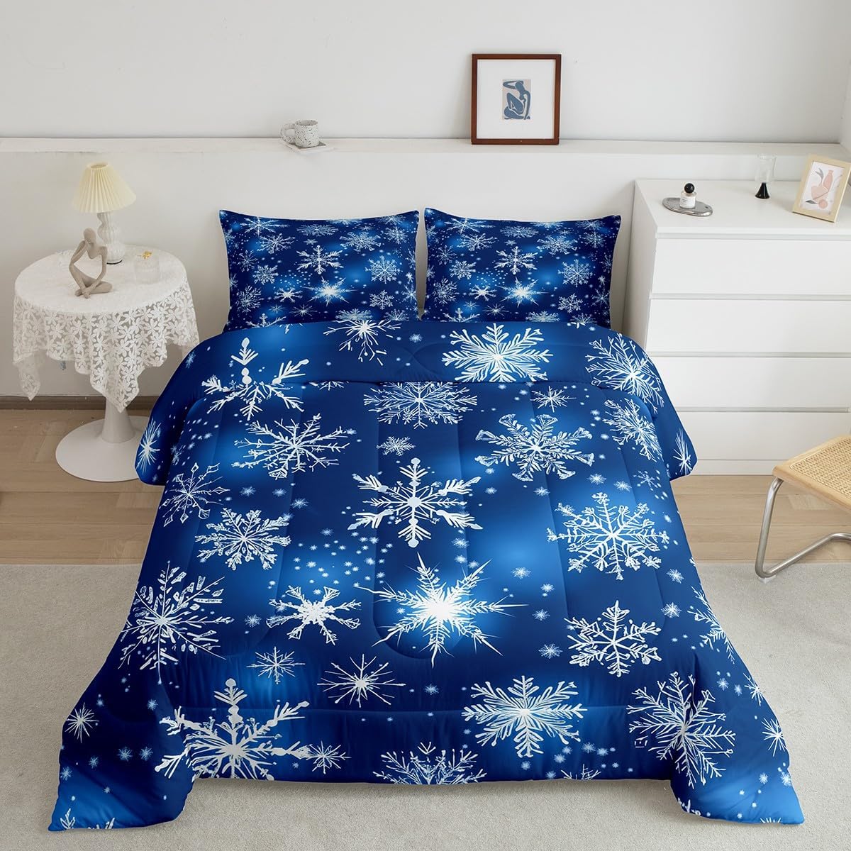 Amazon.com: Feelyou Kids Merry Christmas Comforter Set Twin Size Xmas ...