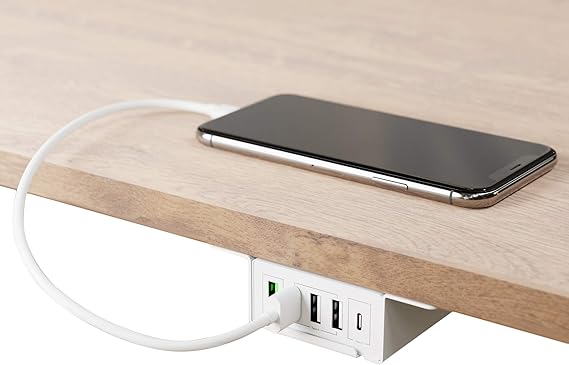 HumanCentric Under Desk USB Charging Hub (White) | Under Desk USB ...