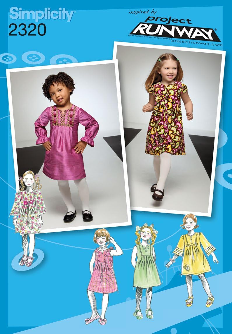 Amazon.com: Simplicity Sewing Pattern 2320 Toddlers' and Child's ...