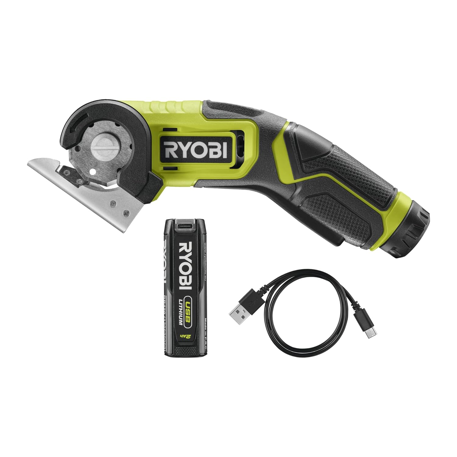 RYOBI RCT4-120G 4V Cordless Cutting Tool (1 x 2.0Ah), Hyper Green ...