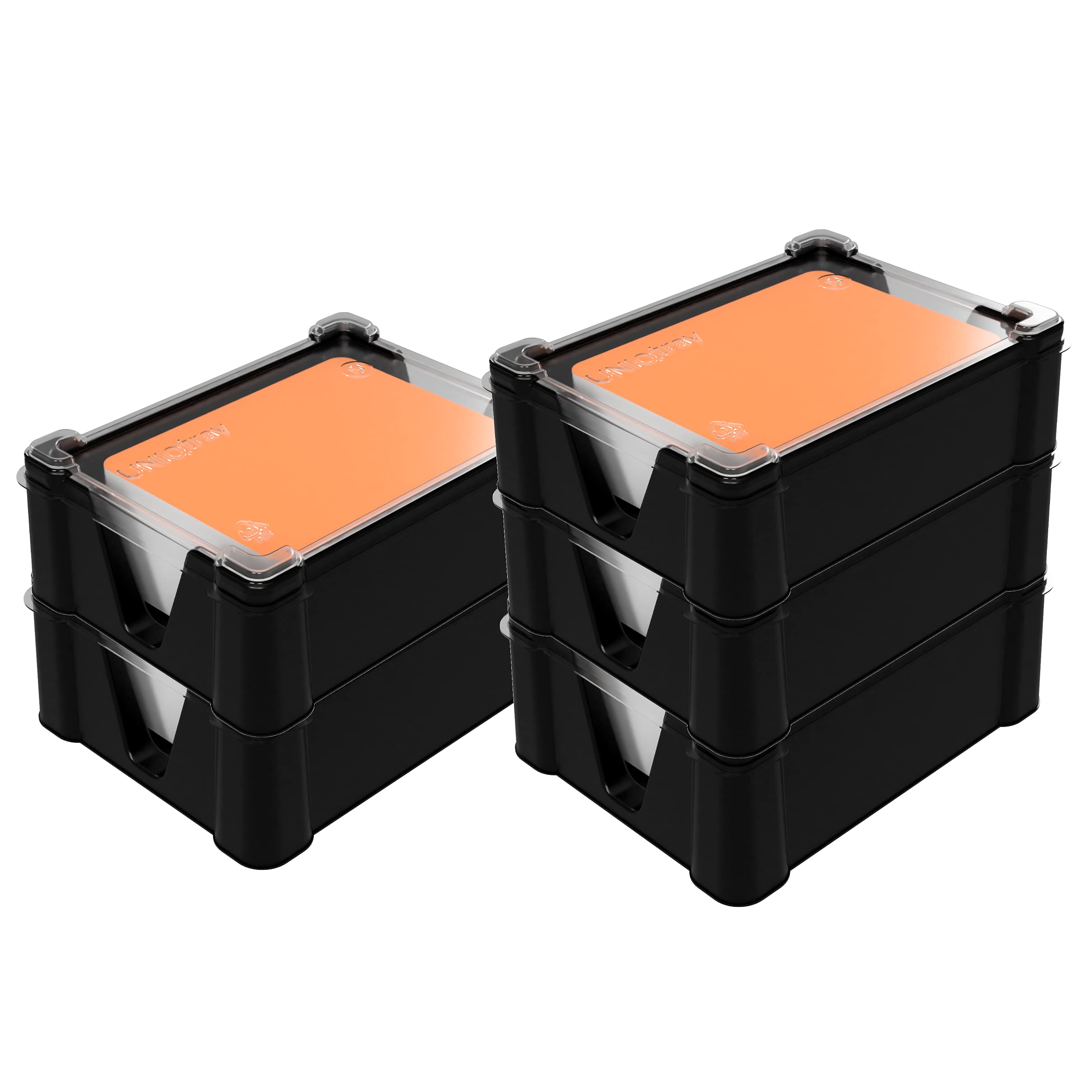 Amazon.com - MEEPLE HOUSE UNIQ TRAY SYSTEM 5-Pack Card 80+ Box Tray for ...