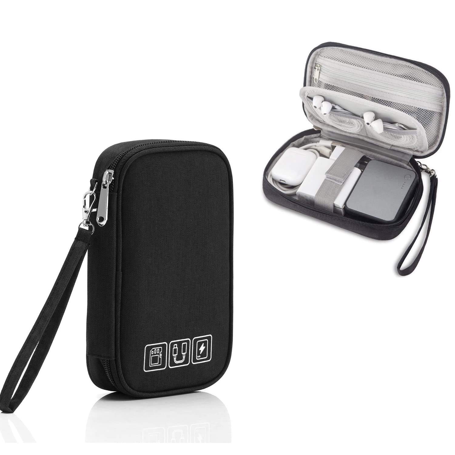 Electronic Accessories Storage Bag Small Portable Travel Cable Storage ...