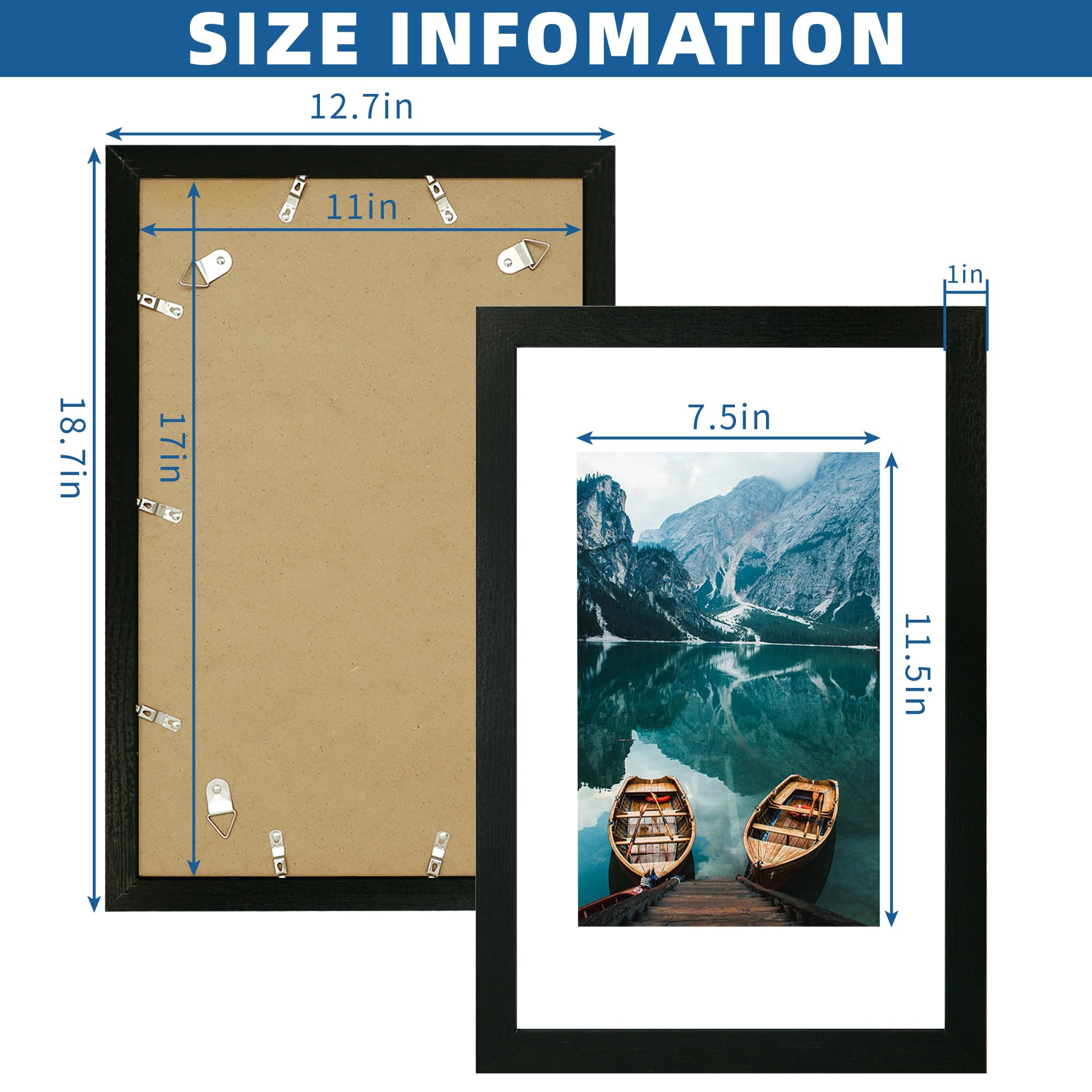 What Size Frame For 11x17 Poster 2 AmPm 11x17 Picture Frame Black