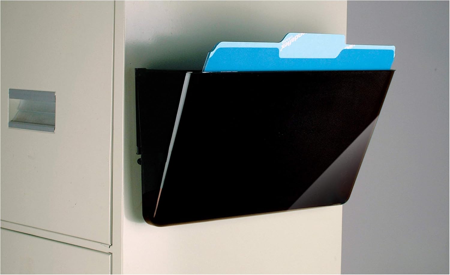 Officemate Magnetic Wall File Letter Size, Black (21452), 13.625 x 4.5 ...