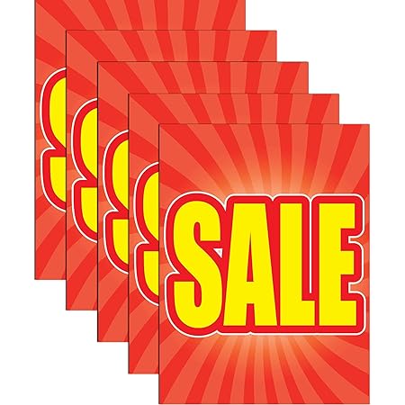 Amazon.com : Sale Store Business Retail Display Signs, 18"x24", Full ...