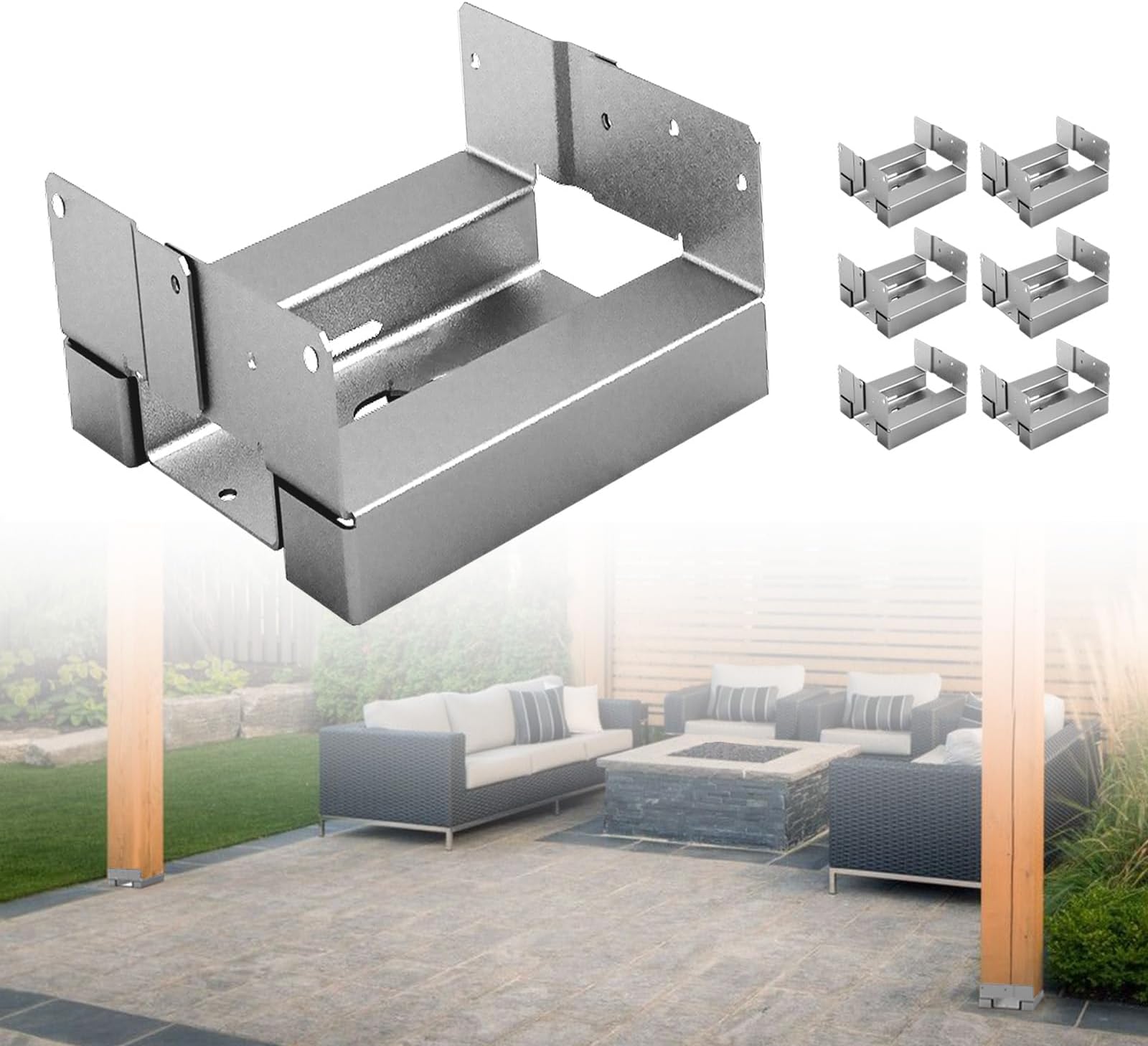 Amazon.com: Simpson Strong-Tie PB66 - Galvanized Non-Standoff Post Base ...