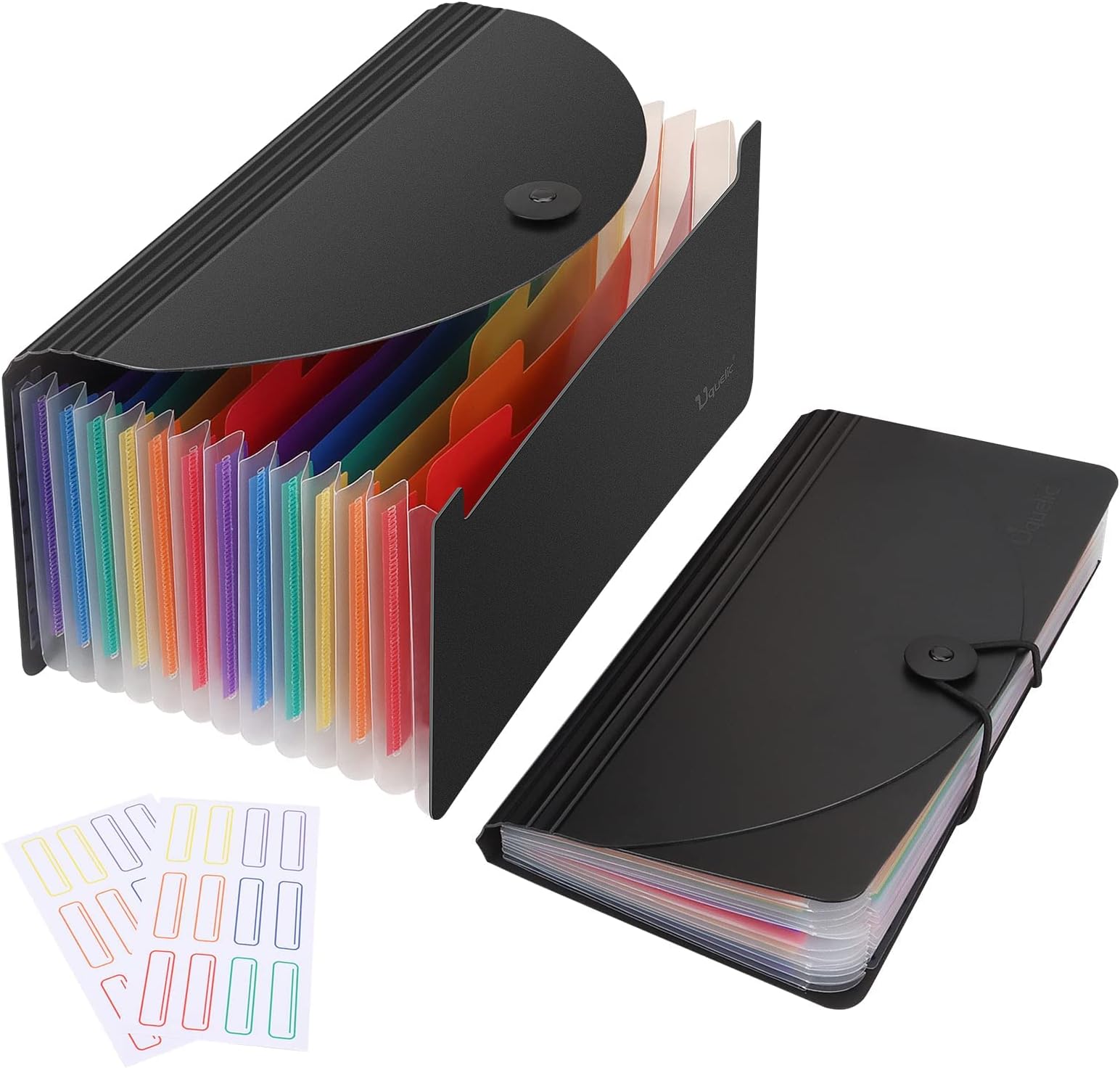 Uquelic Mini Accordion Receipt Organizer - 13 Pockets Expanding Coupons ...