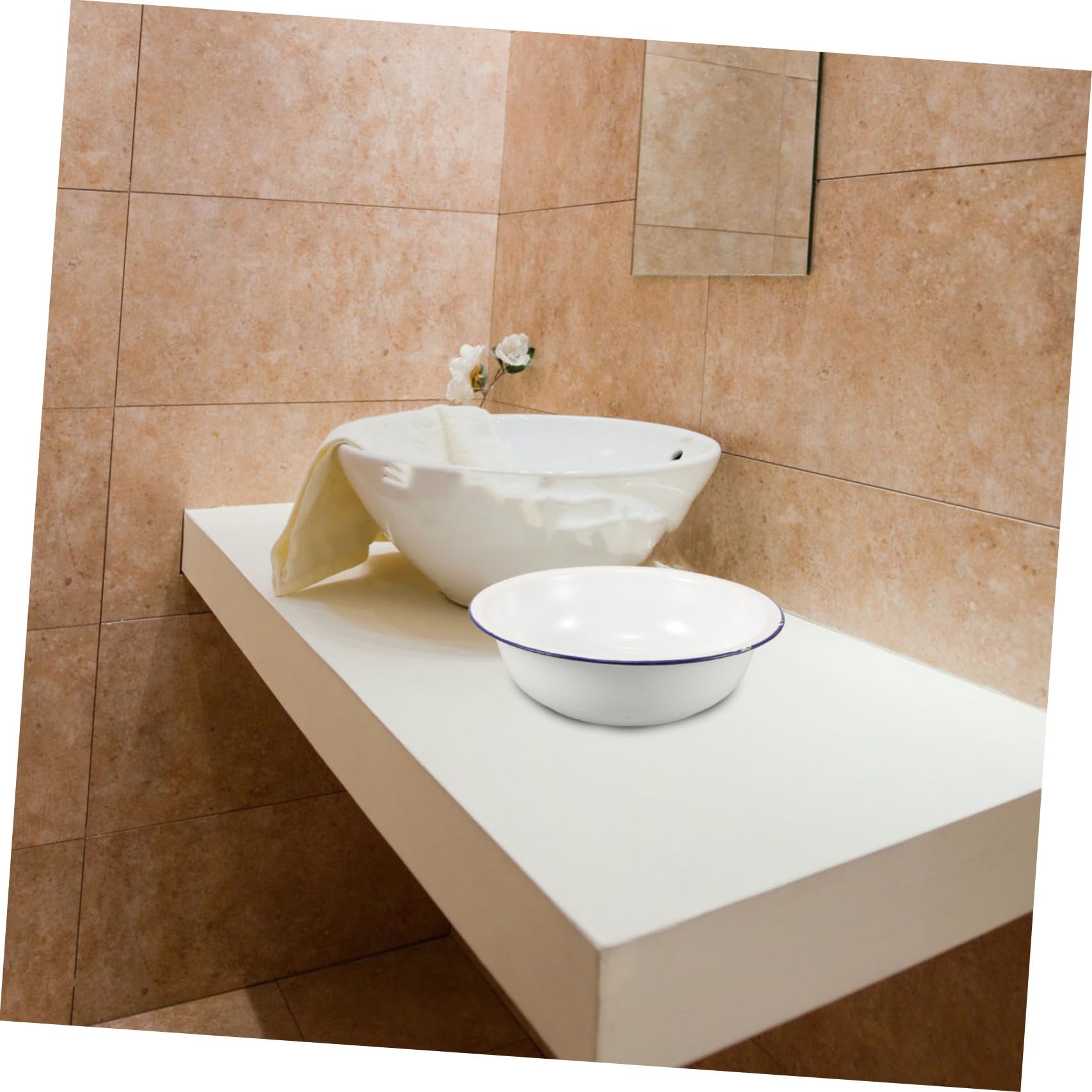 PENIKOKO Enamel Foot Bath for Elderly People Bathtub Foot Tub Made of ...