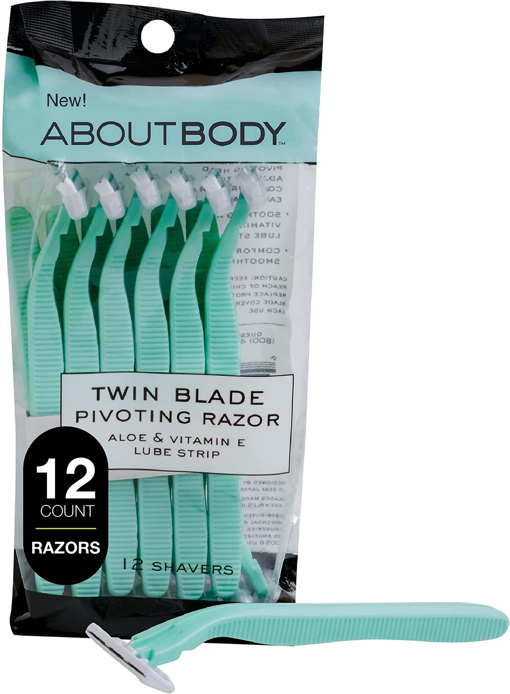 Amazon.com: Kai About Face Body Twin Blade Pivoting Disposable Razors ...