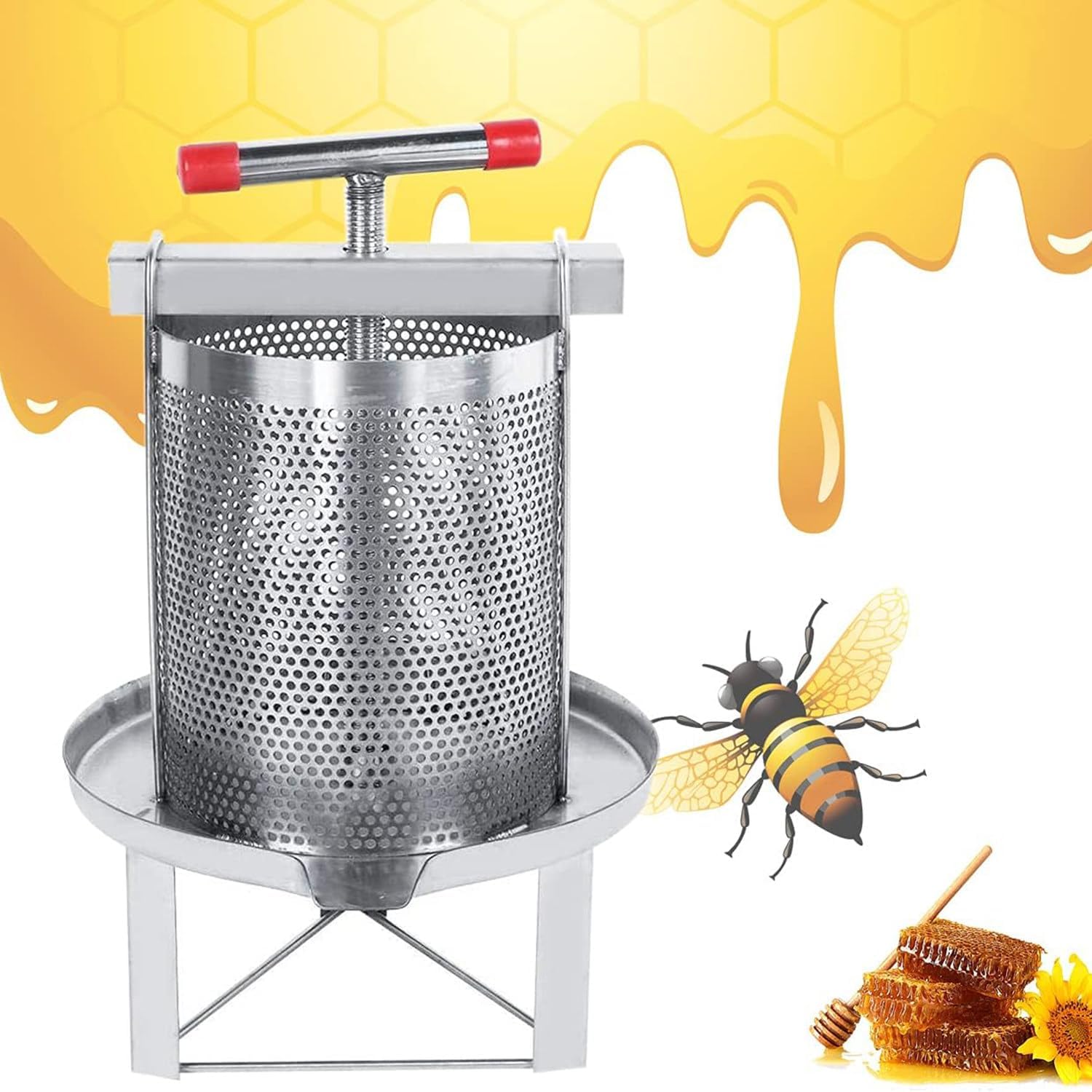 12L Stainless Steel Honey Extractor Equipment, Commercial Wax Press ...