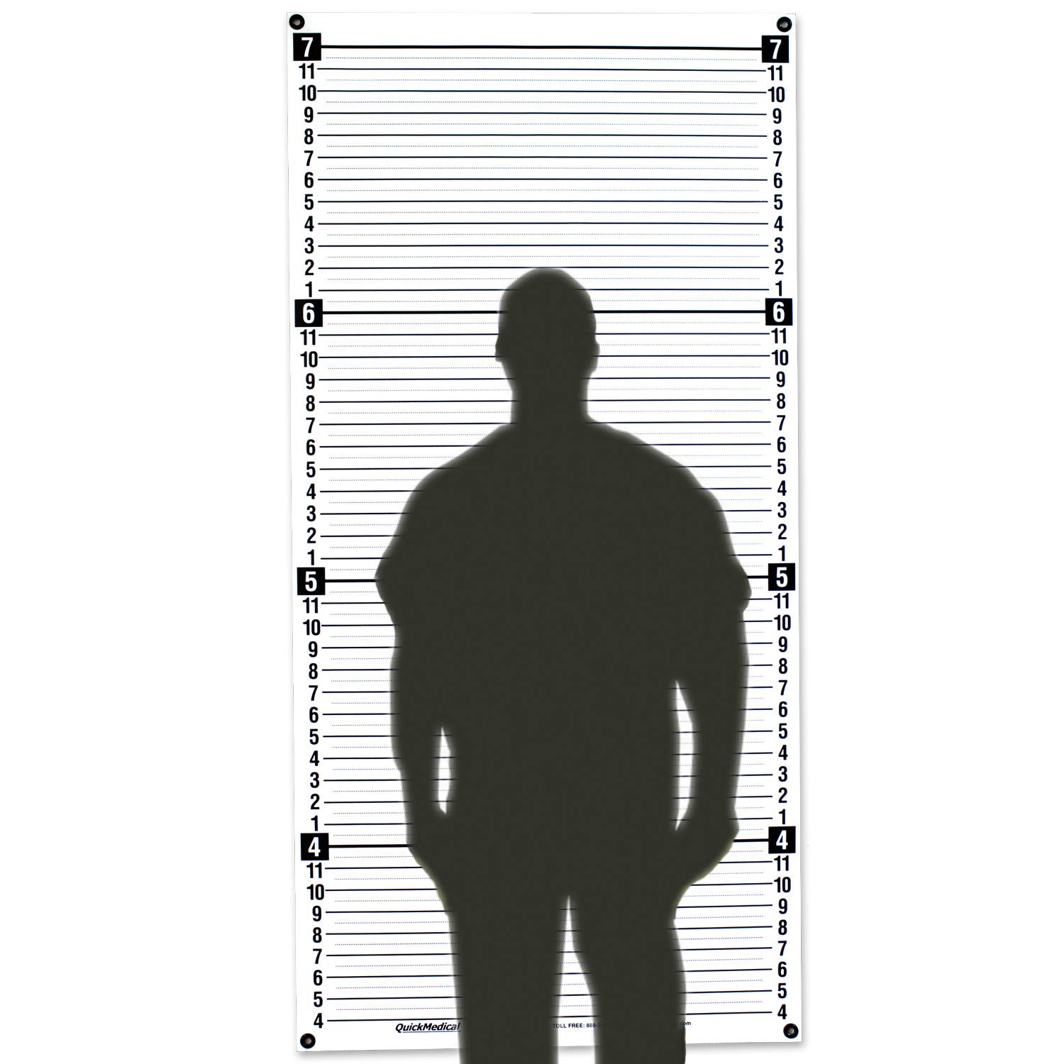 Amazon.com: Security Height Backdrop – Fractional – Reads 3 Foot to 7 ...