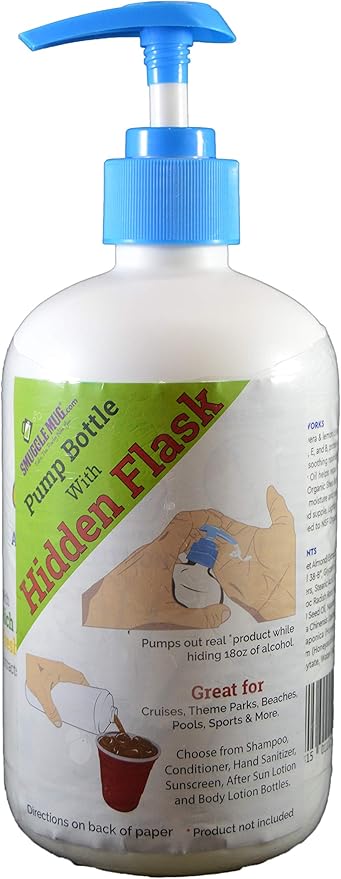 Amazon.com: Pump Flask 17 oz by Smuggle Mug - Dispenses Real Product ...