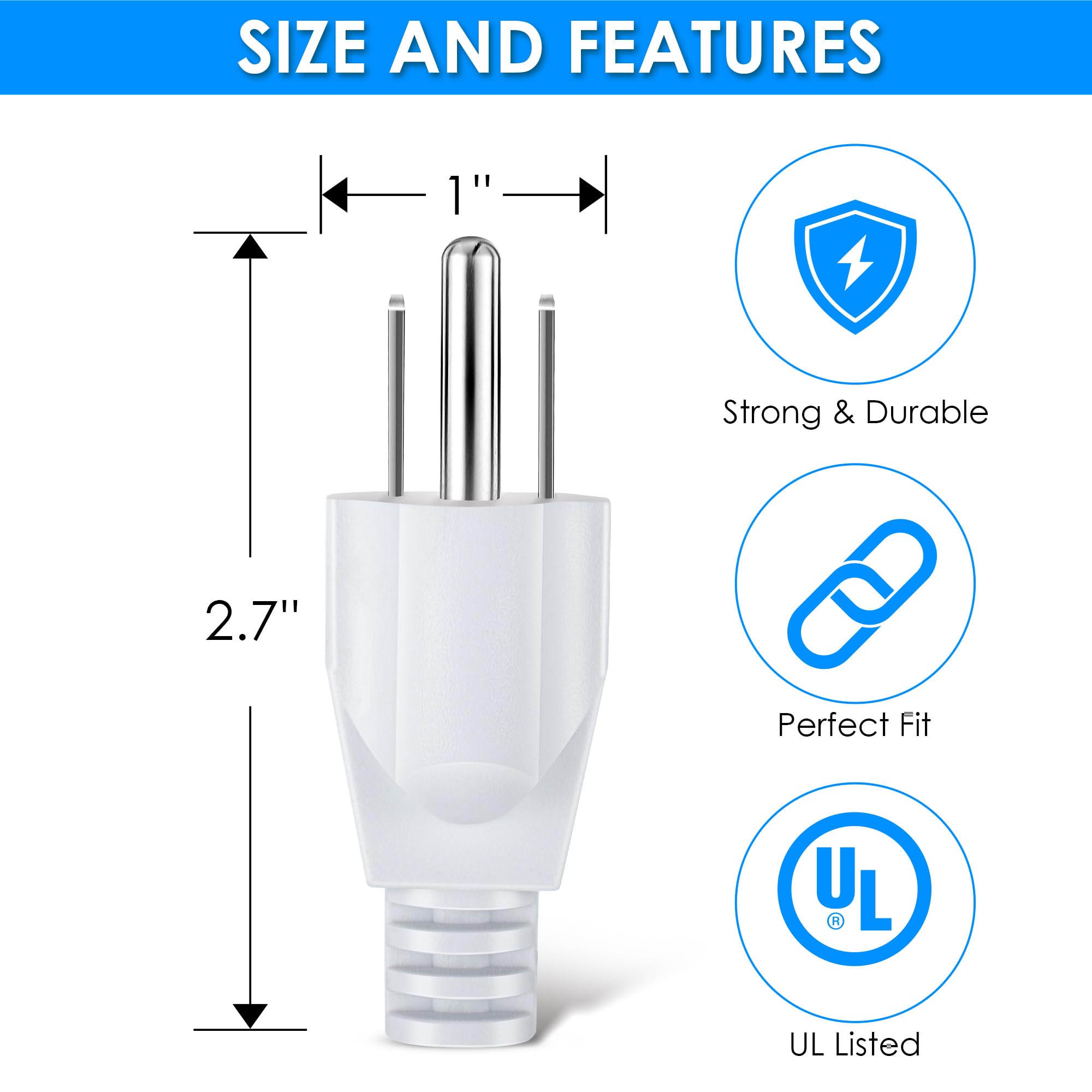 Snapklik.com : Dreyoo 1 Pack Neutral Ground Bonding Plug For Portable ...