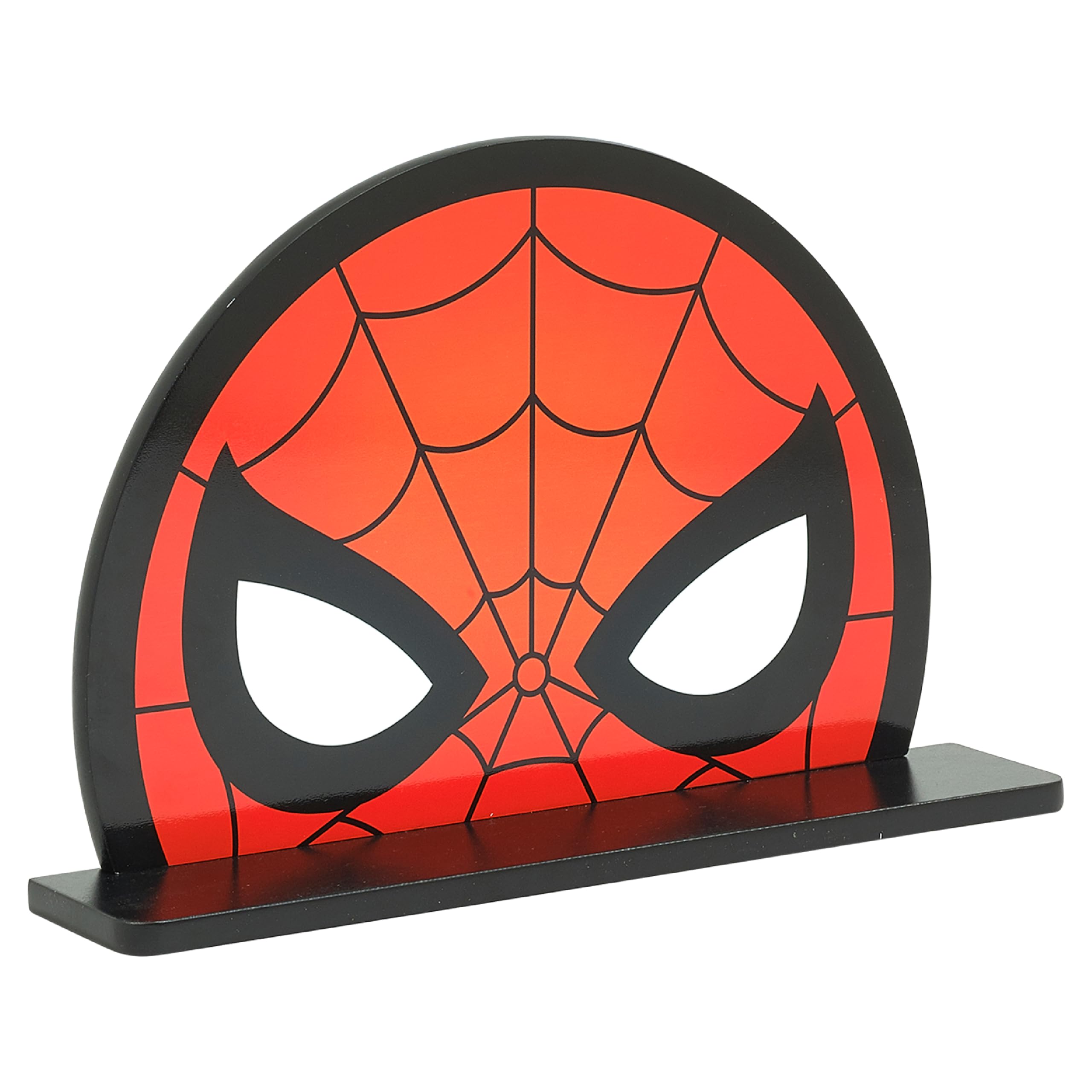 Disney Marvel Spider-Man Mask Small Wall Shelf, Wall Mounted Kids ...
