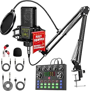 Getting Started Podcast Equipment Bundle,Podcast Starter Kit USB ...