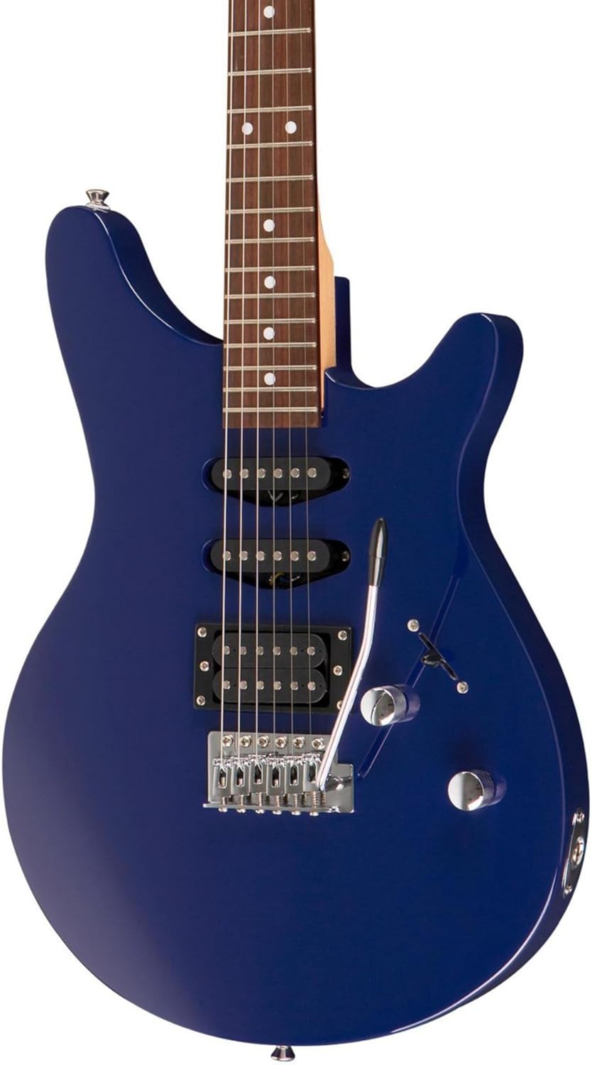 Amazon.com: Rogue RR100 Rocketeer Electric guitar Blue : Musical ...