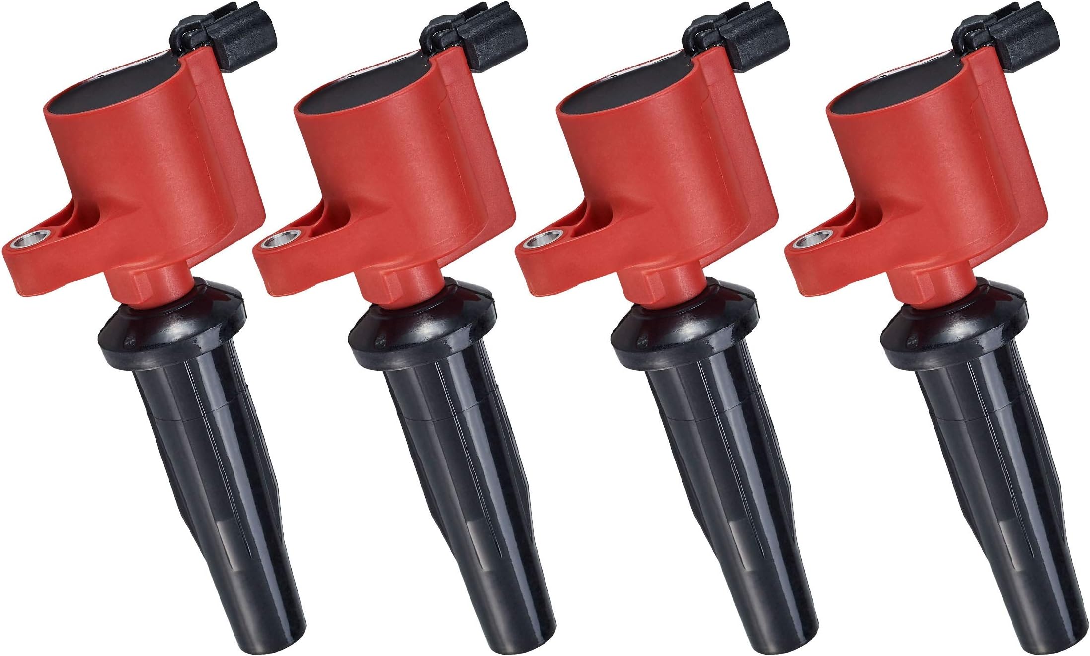 Amazon.com: ENA Set of 4 Red Ignition Coil Pack 2.0 2.3 2.5 Compatible ...