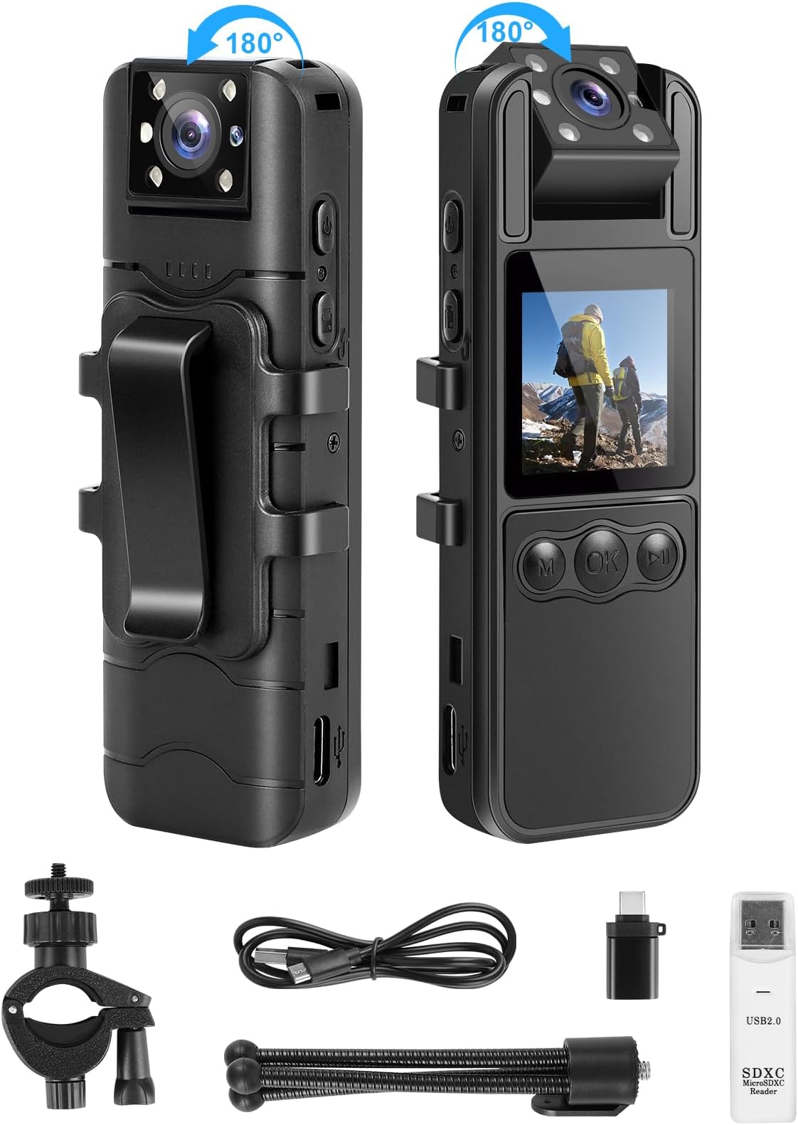 Amazon.com: Losfom Z11 Body Camera with Audio and Video Recording ...